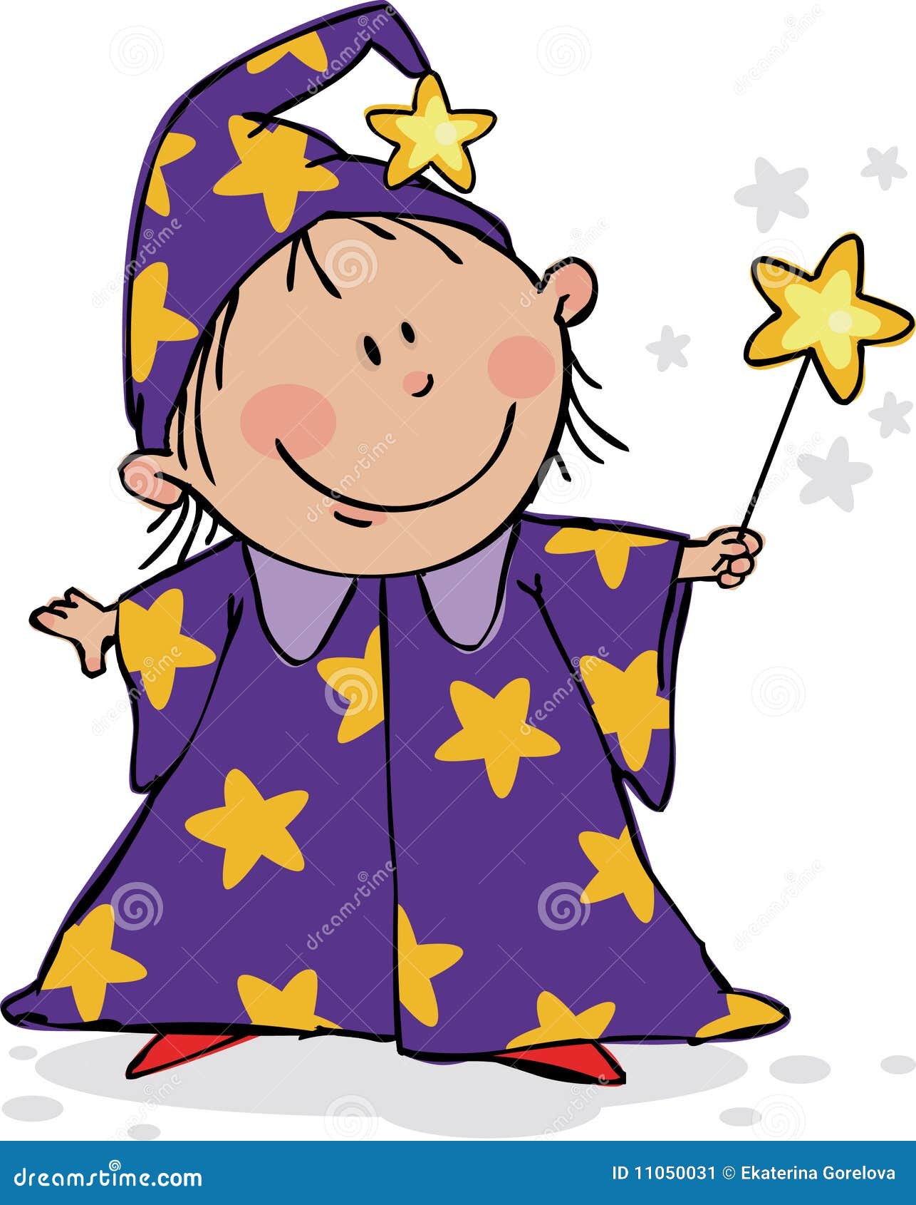 Halloween Magic Kid Stock Image - Image: 11050031