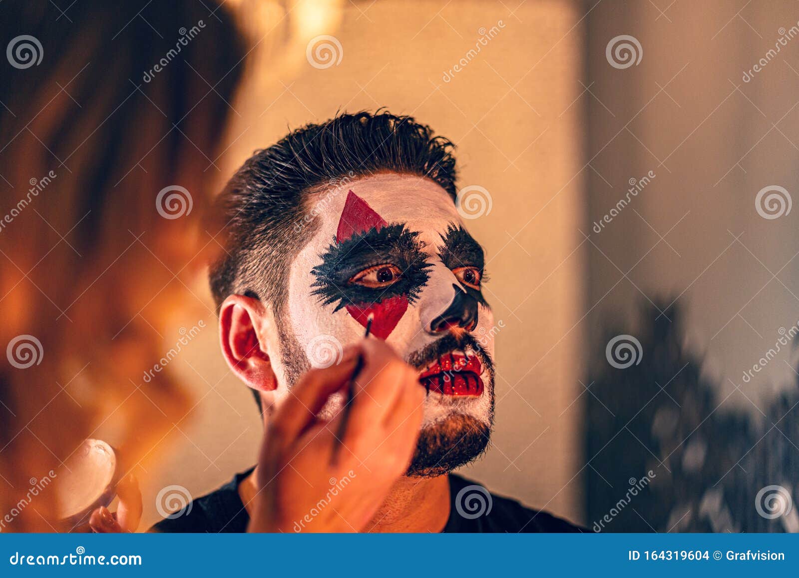 Halloween makeup concept stock photo. Image of people - 164319604