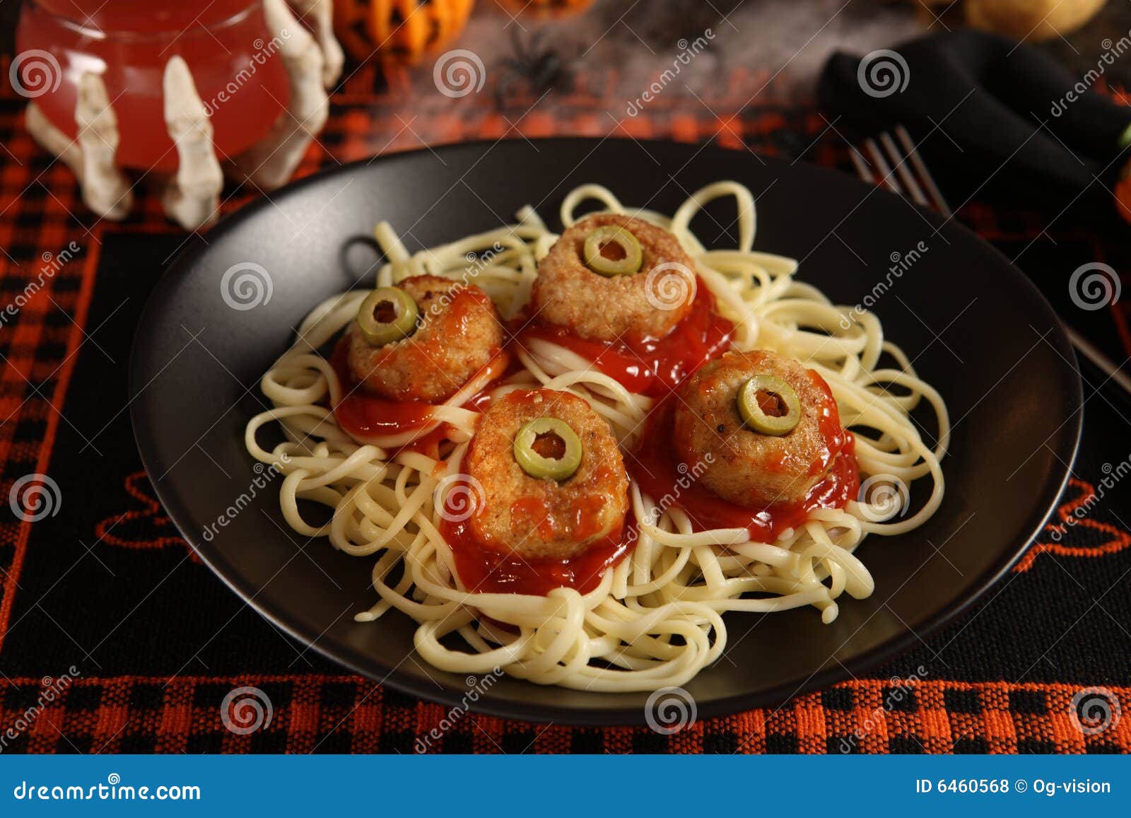 Halloween meatballs stock photo. Image of blood, scary - 6460568