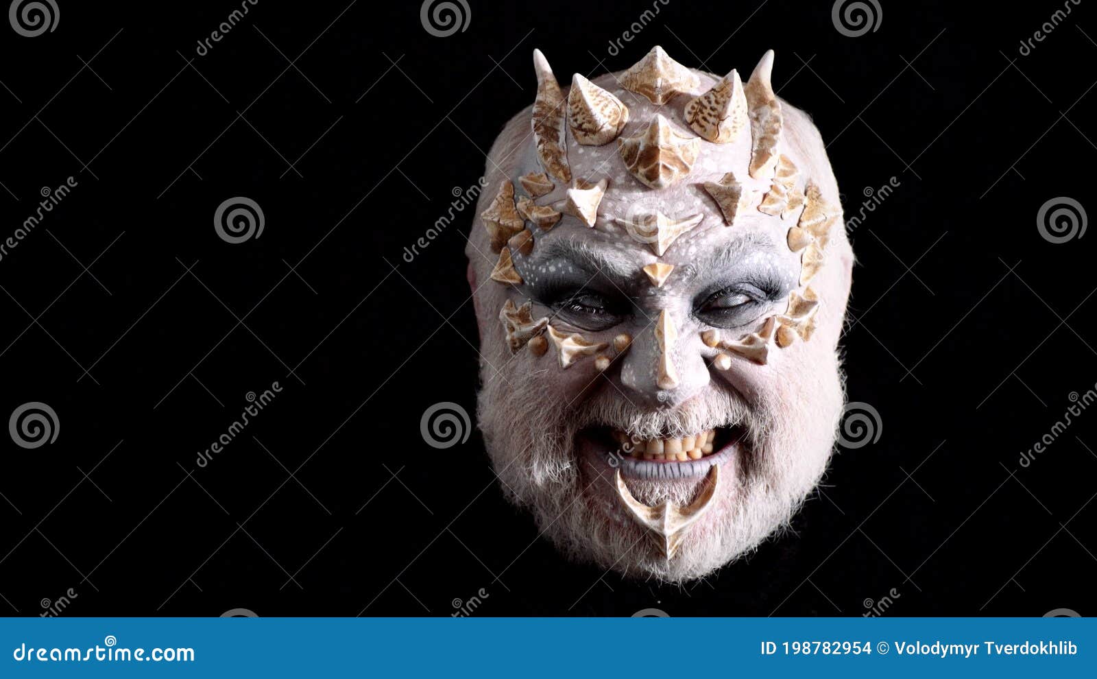 Halloween Mistery. Devil Demon Satan with Horn. Stock Footage - Video ...