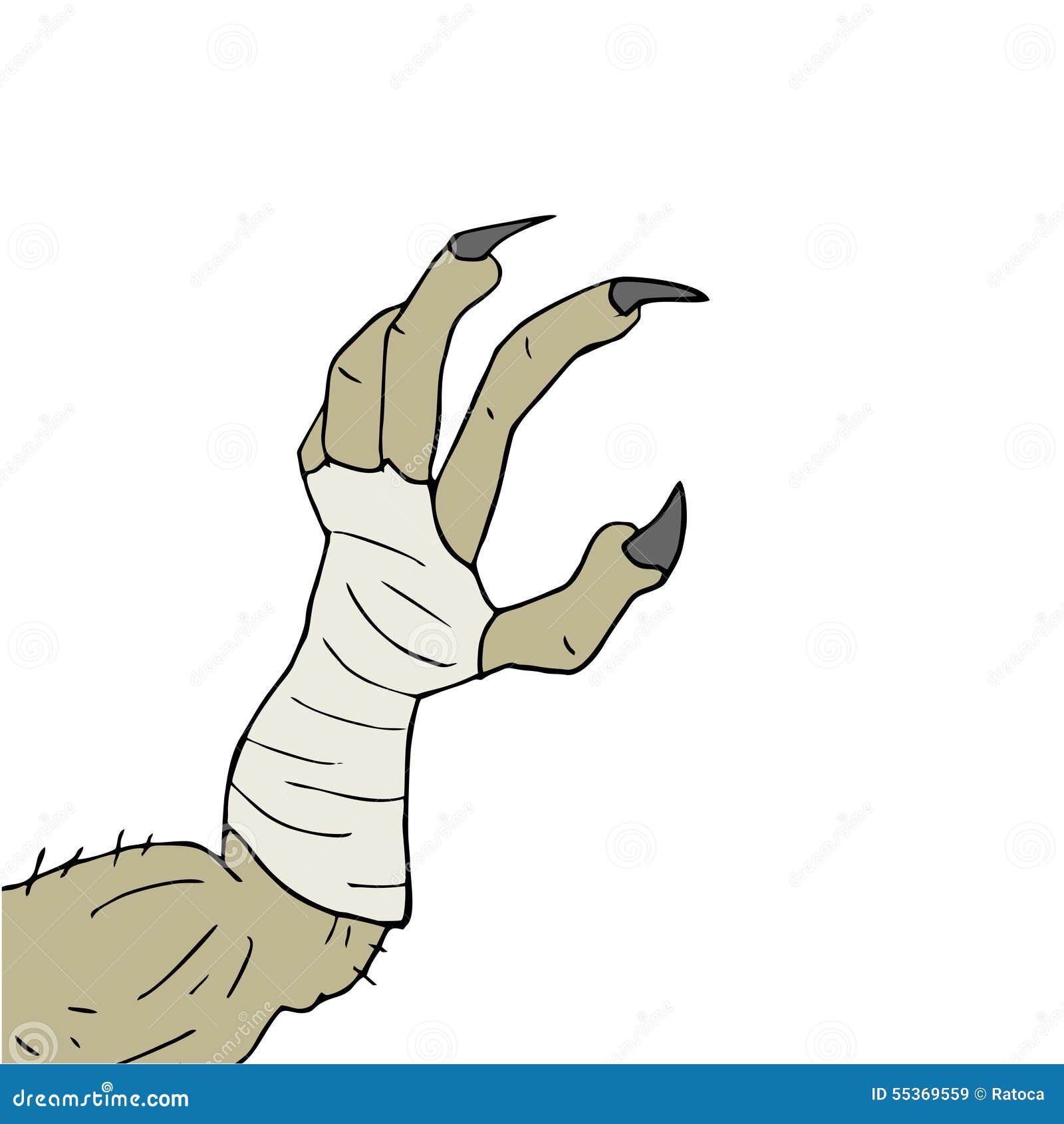 Halloween monster arm stock vector. Illustration of reblel - 55369559