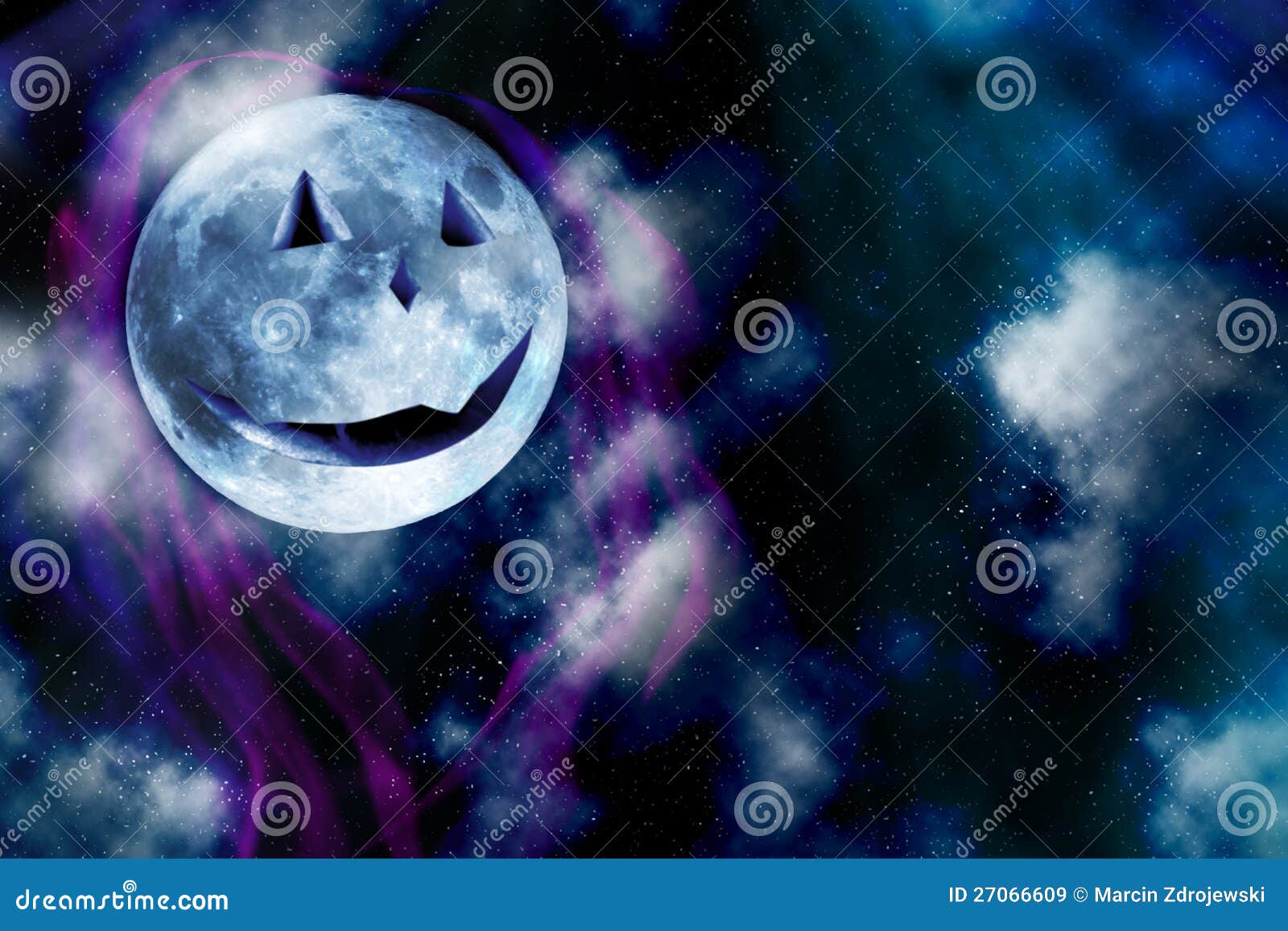 Halloween moon stock illustration. Illustration of smile - 27066609