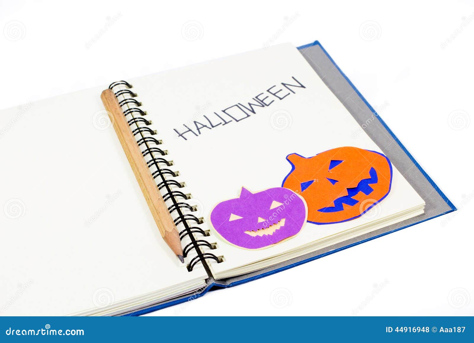 Halloween notebook concept stock photo. Image of memo - 44916948