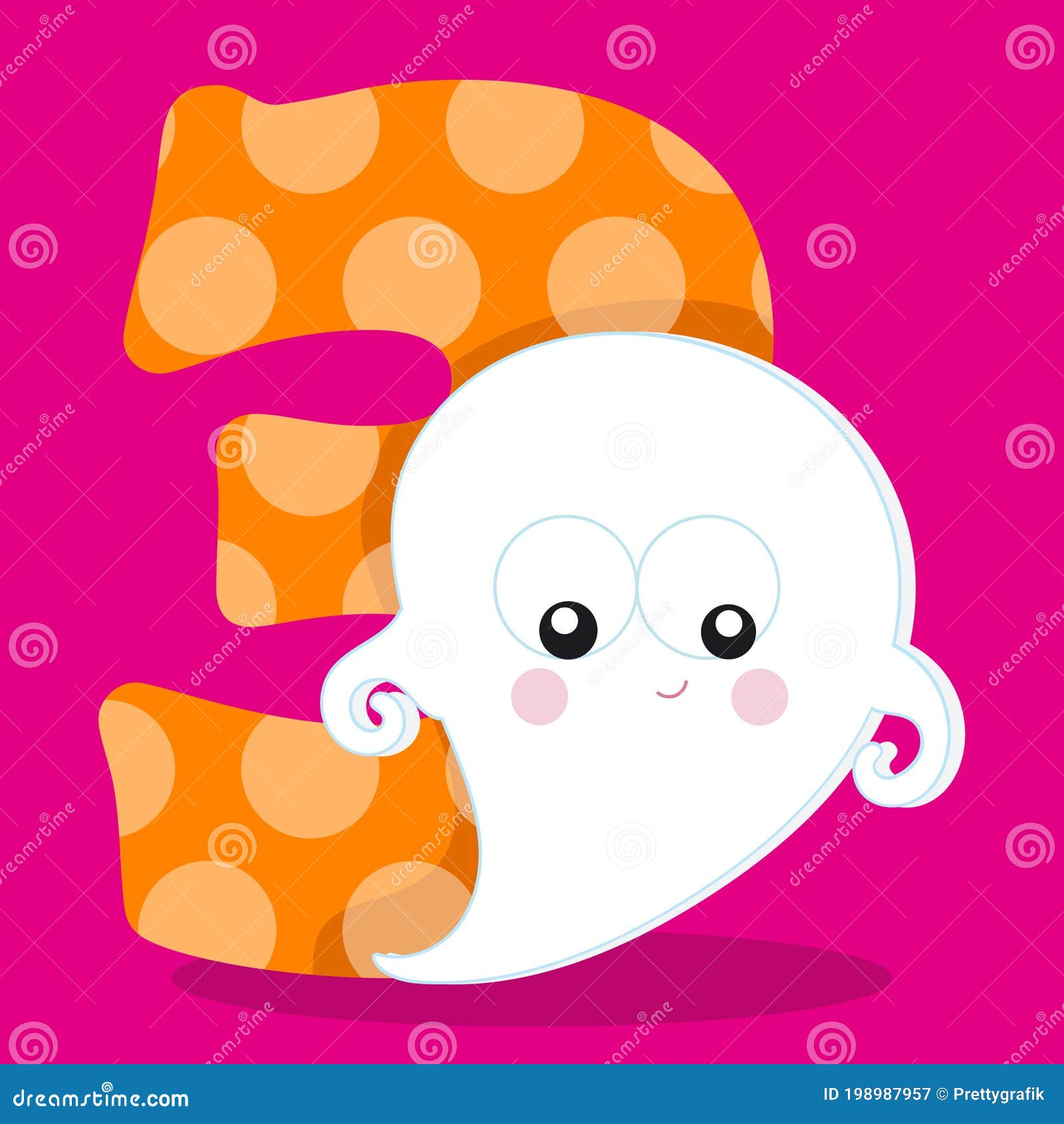 Halloween Numbers 3 03 stock vector. Illustration of numbers - 198987957