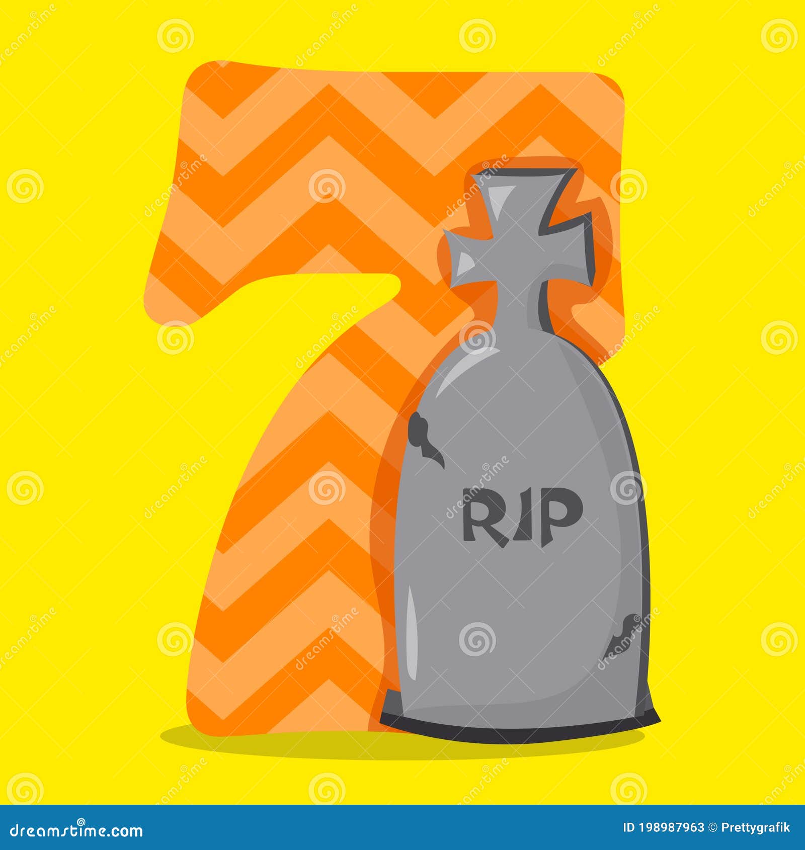 Halloween Numbers 7 07 stock vector. Illustration of cartoon - 198987963