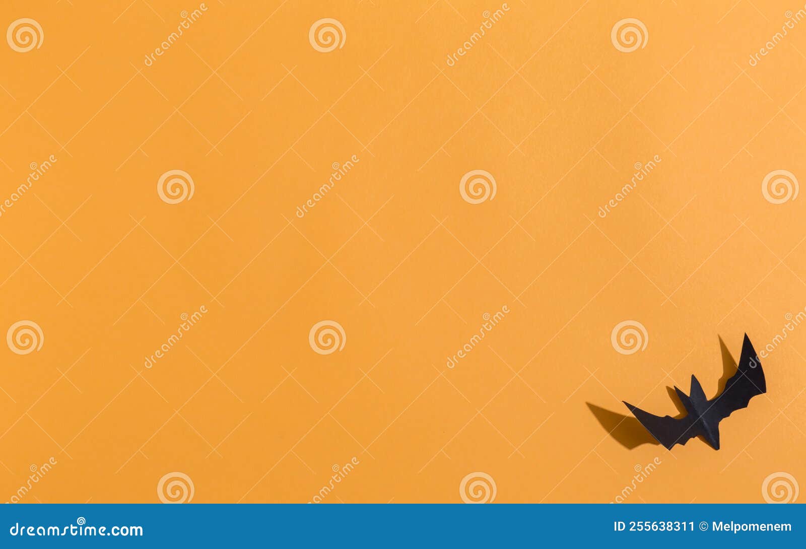 Halloween paper bat stock image. Image of simple, halloween - 255638311