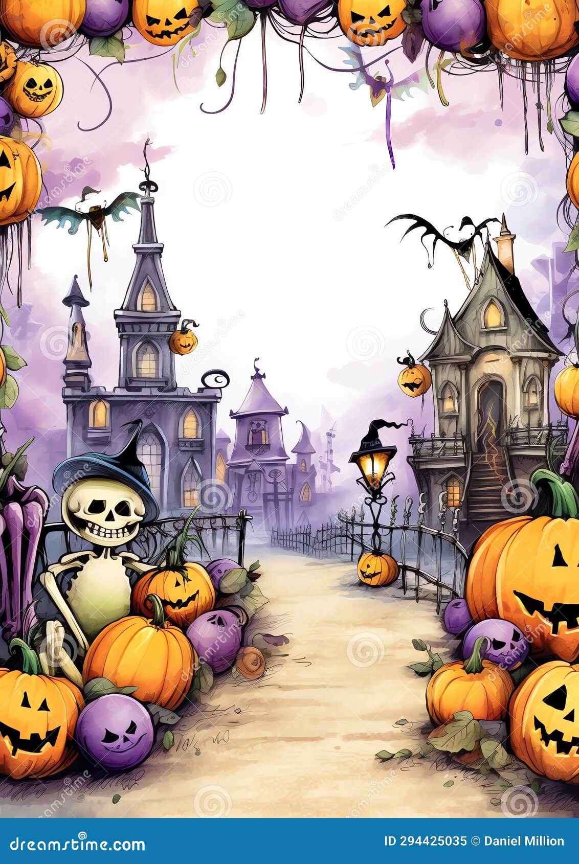 A Halloween Parade with Colorful Floats and Marching Bands Halloween ...