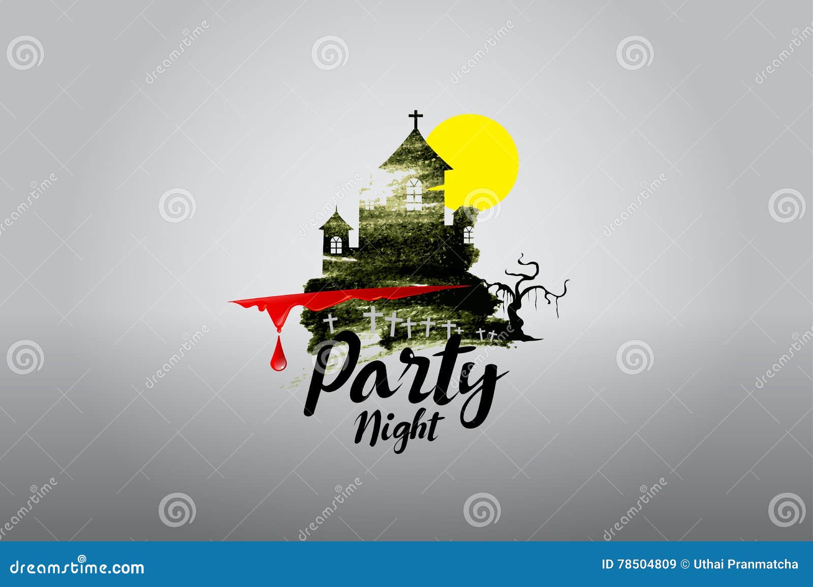 Halloween Party Logo and Symbol Design Stock Vector - Illustration of ...