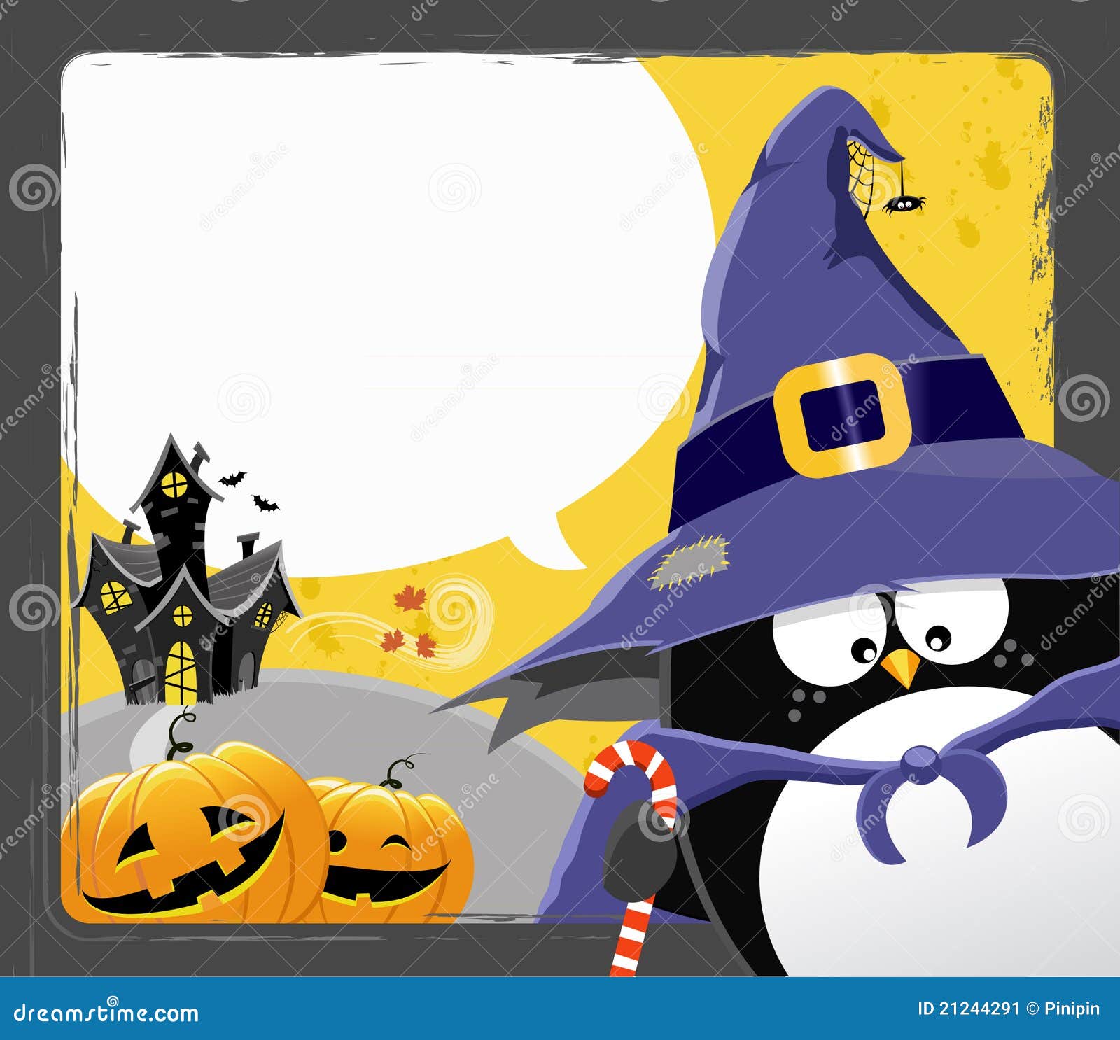 Halloween Penguin stock illustration. Illustration of copy - 21244291