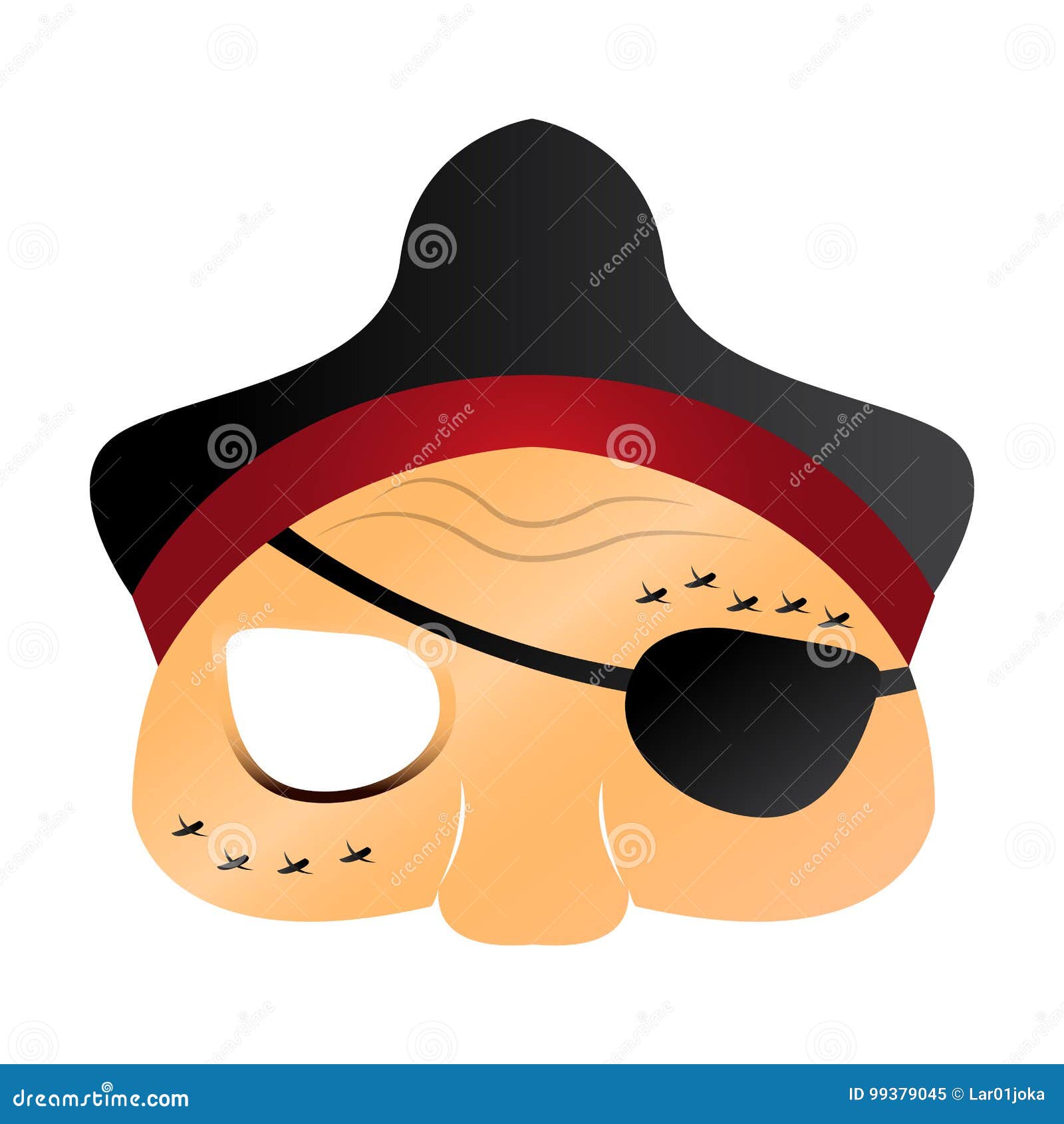 Pirate Mask. Masquerade Elements Costumes For Birthday Party Decoration ...