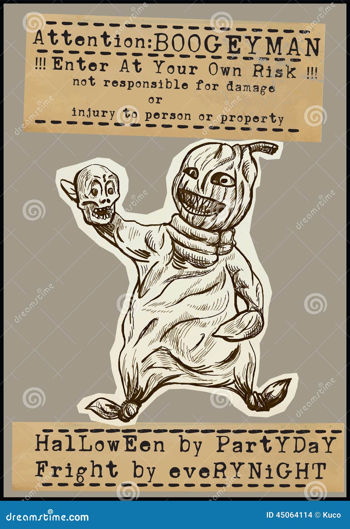 Boogeyman Nightmare Before Christmas Drawing