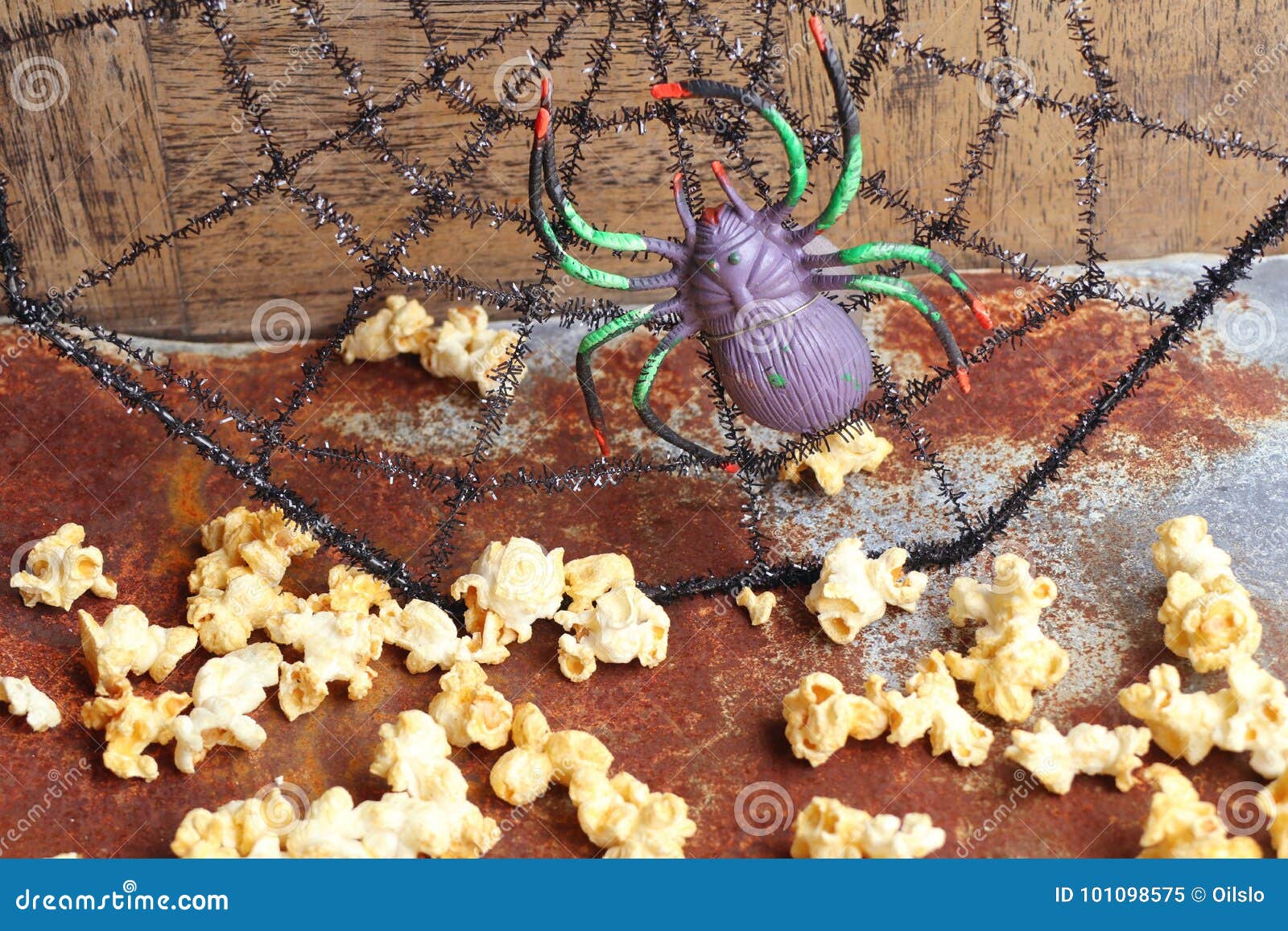 Halloween popcorn stock image. Image of holiday, crunchy - 101098575