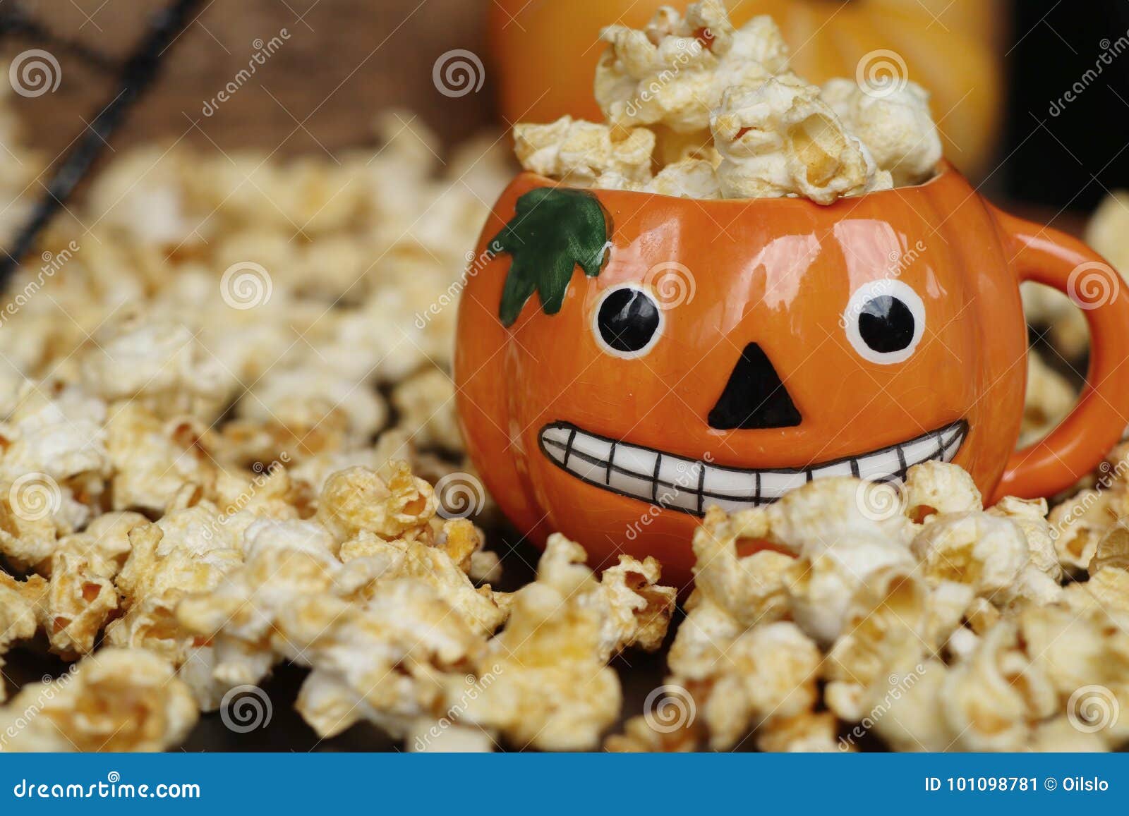 Halloween popcorn stock image. Image of kernels, nutrition - 101098781