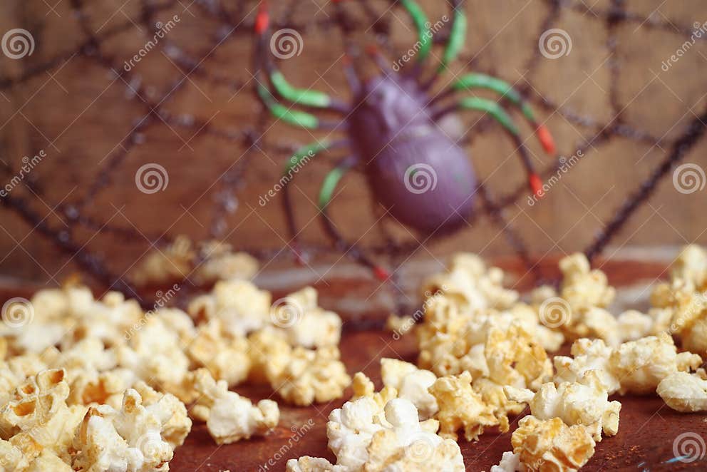 Halloween popcorn stock image. Image of black, chocolate - 101099005