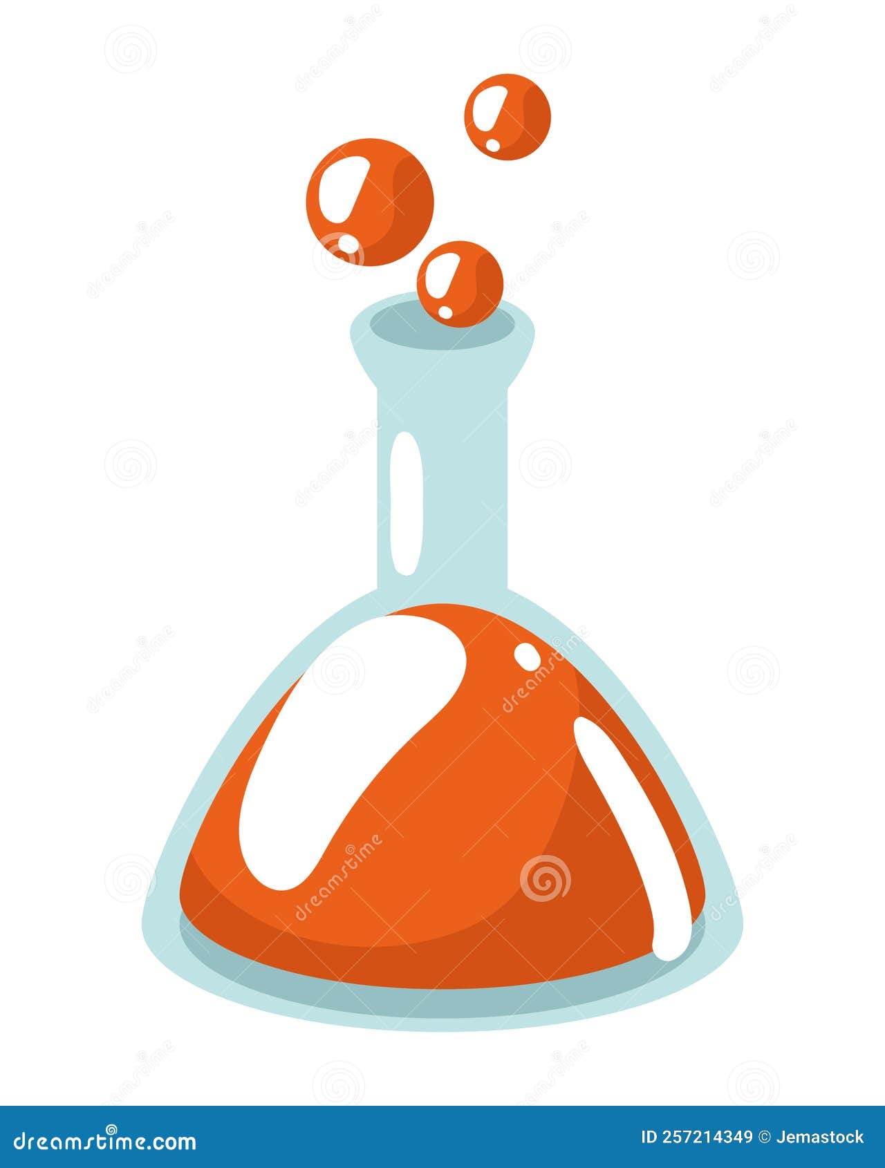 Halloween potion orange stock vector. Illustration of potion - 257214349