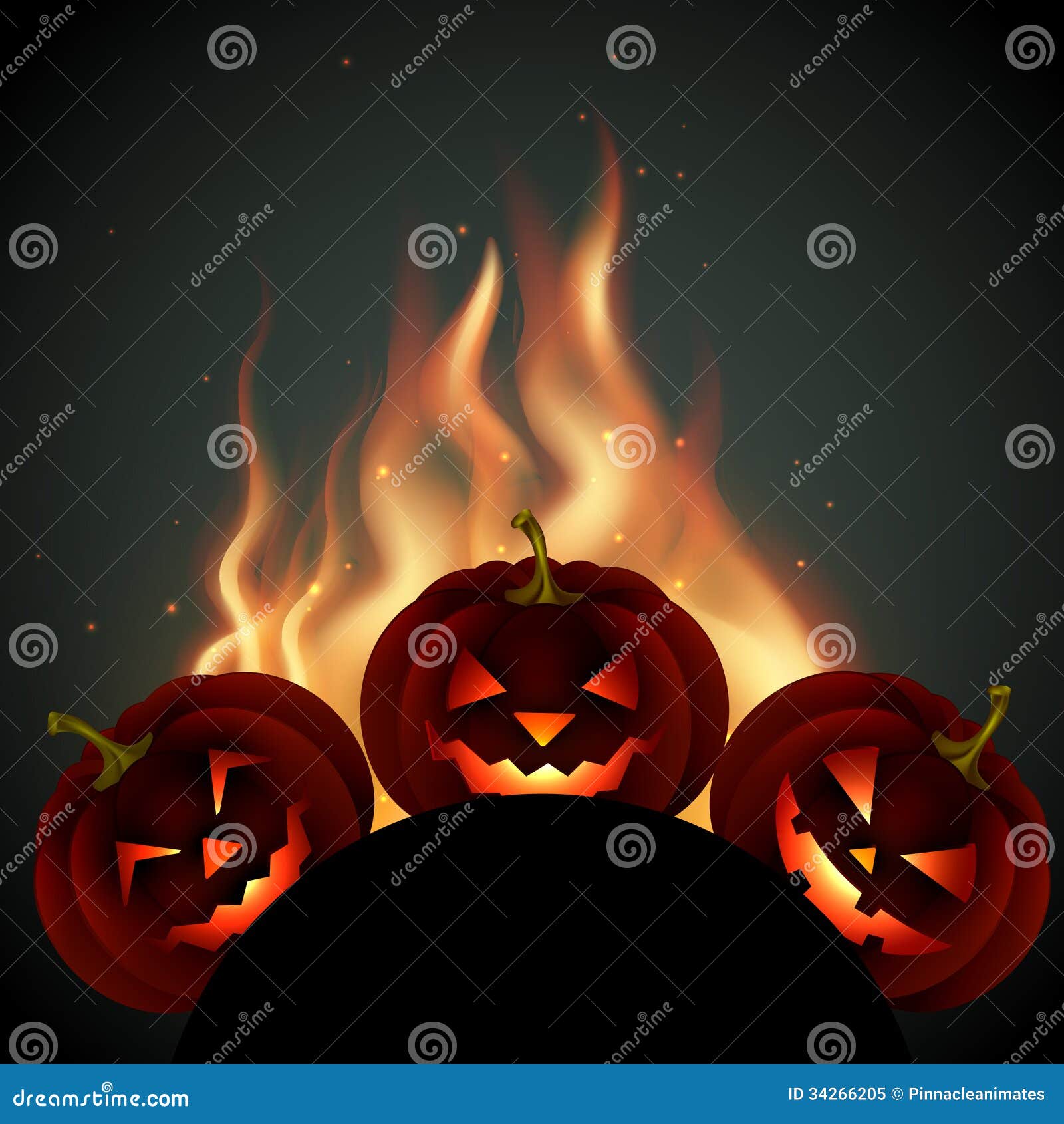 Halloween pumpkin stock vector. Illustration of halloween - 34266205