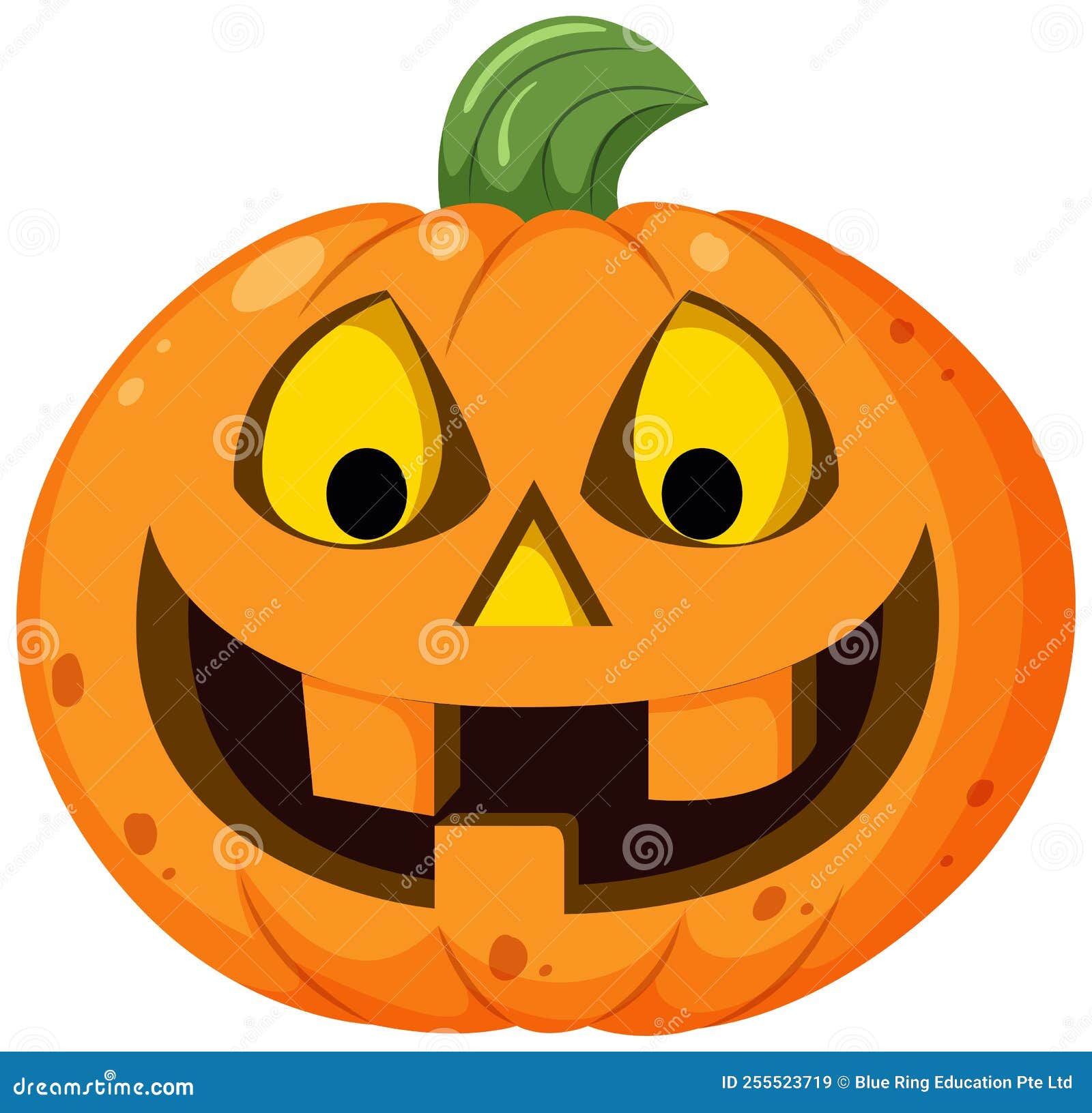 Halloween Pumpkin Cartoon Style Stock Vector - Illustration of artistic ...
