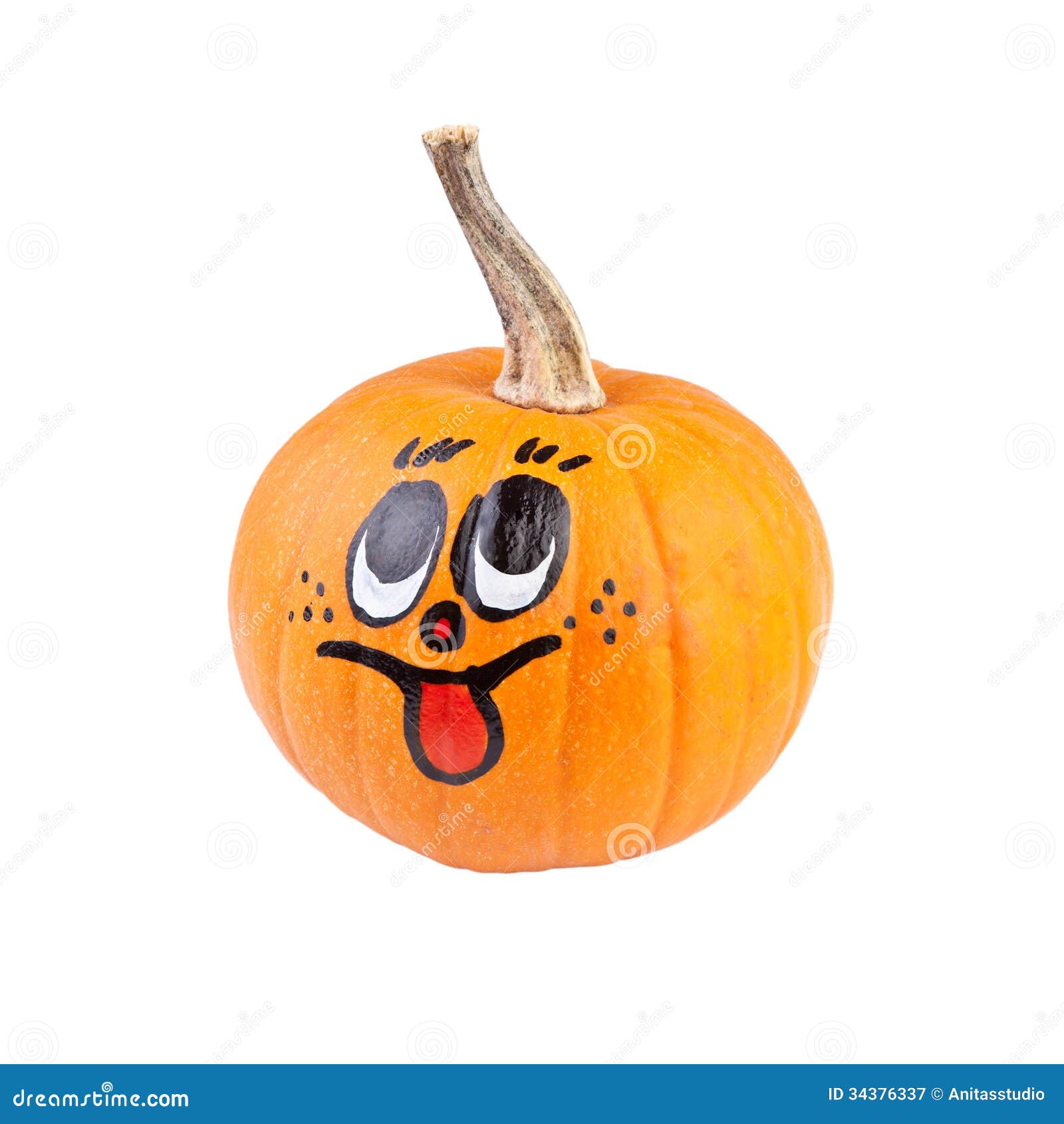 Halloween Pumpkin with Smile Face Stock Image - Image of health, baked ...