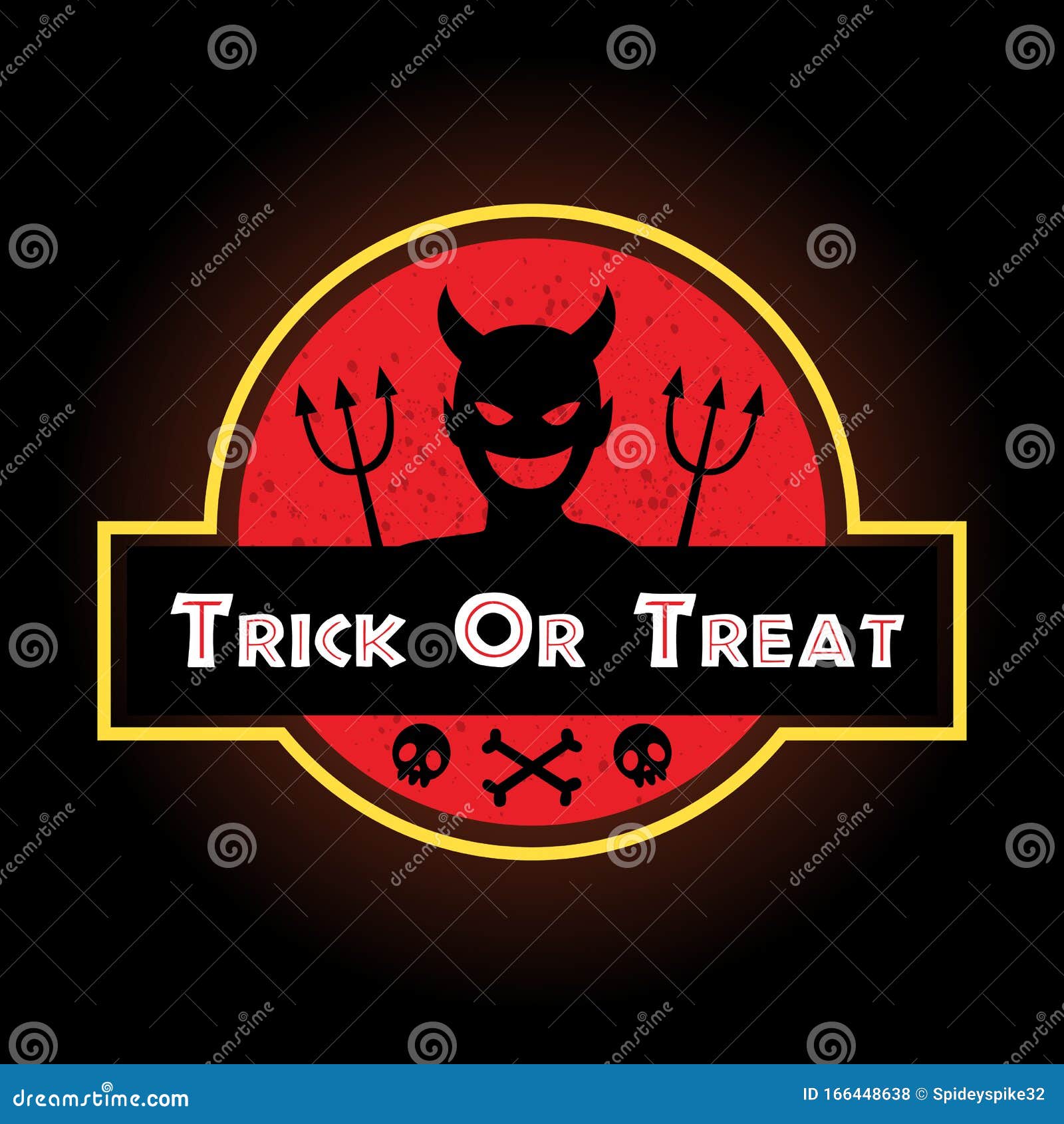 Halloween Red Label : the Devil Stock Vector - Illustration of evil ...