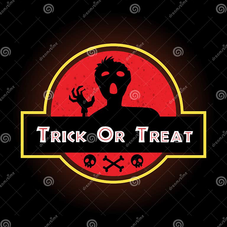 Halloween Red Label : the Zombie Stock Illustration - Illustration of ...