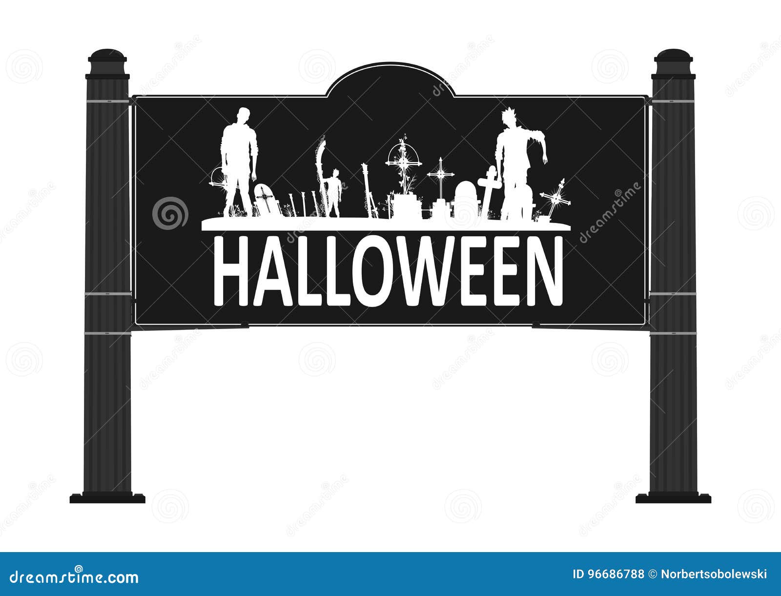 Halloween. stock vector. Illustration of sticker, celebration - 96686788