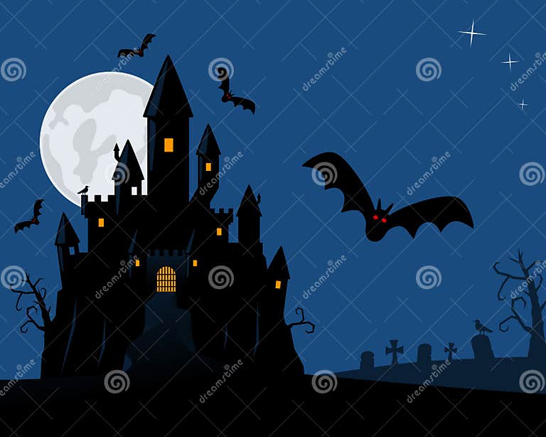 Halloween Scary Night stock vector. Illustration of magical - 26726456