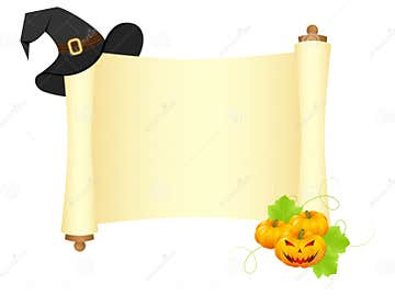 Halloween scroll stock vector. Illustration of orange - 21525729