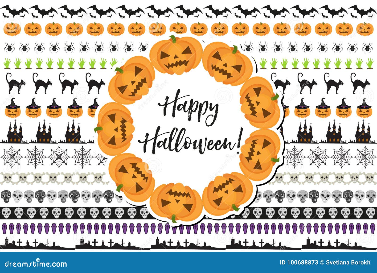 October Border Clip Art