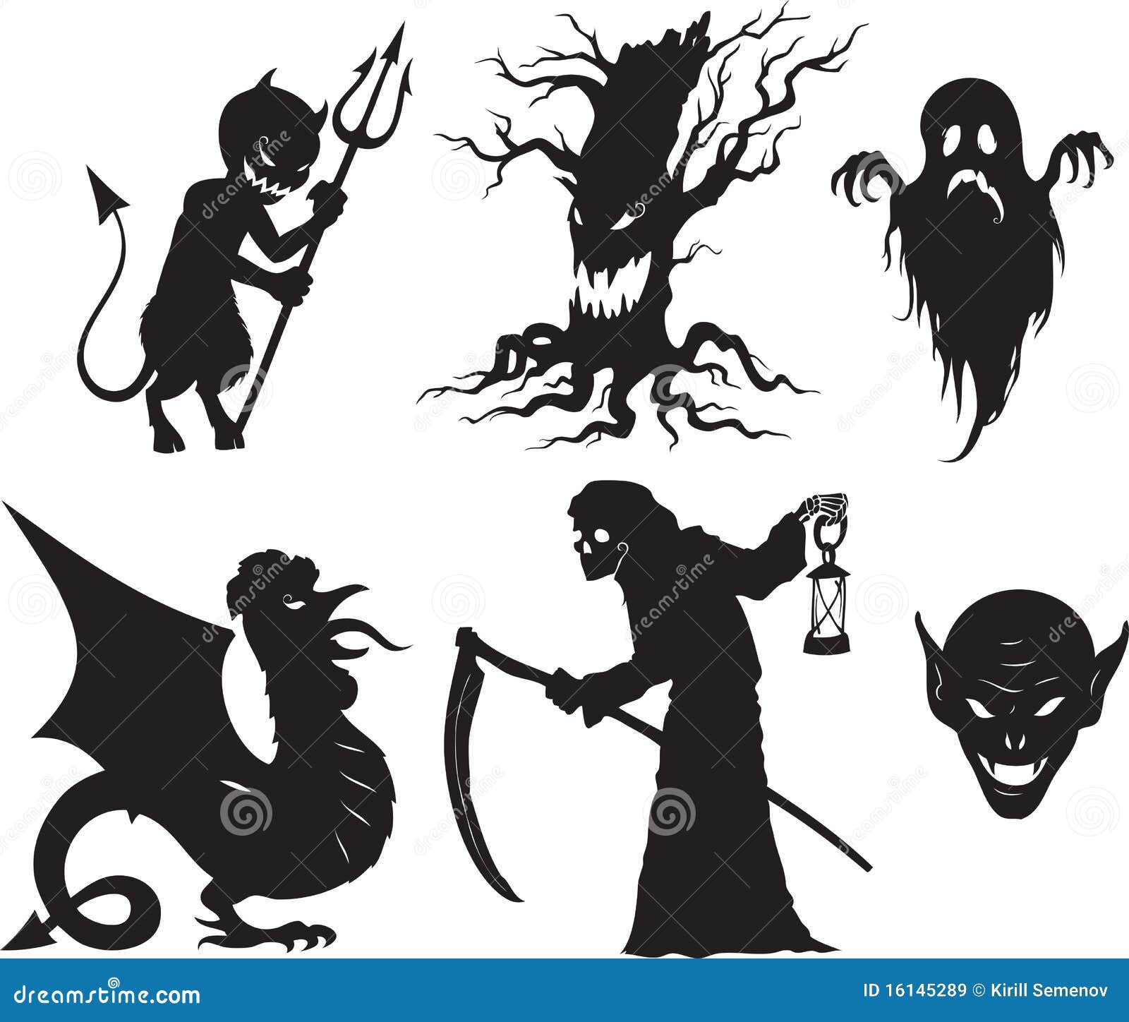 Halloween shapes stock vector. Illustration of cartoon - 16145289