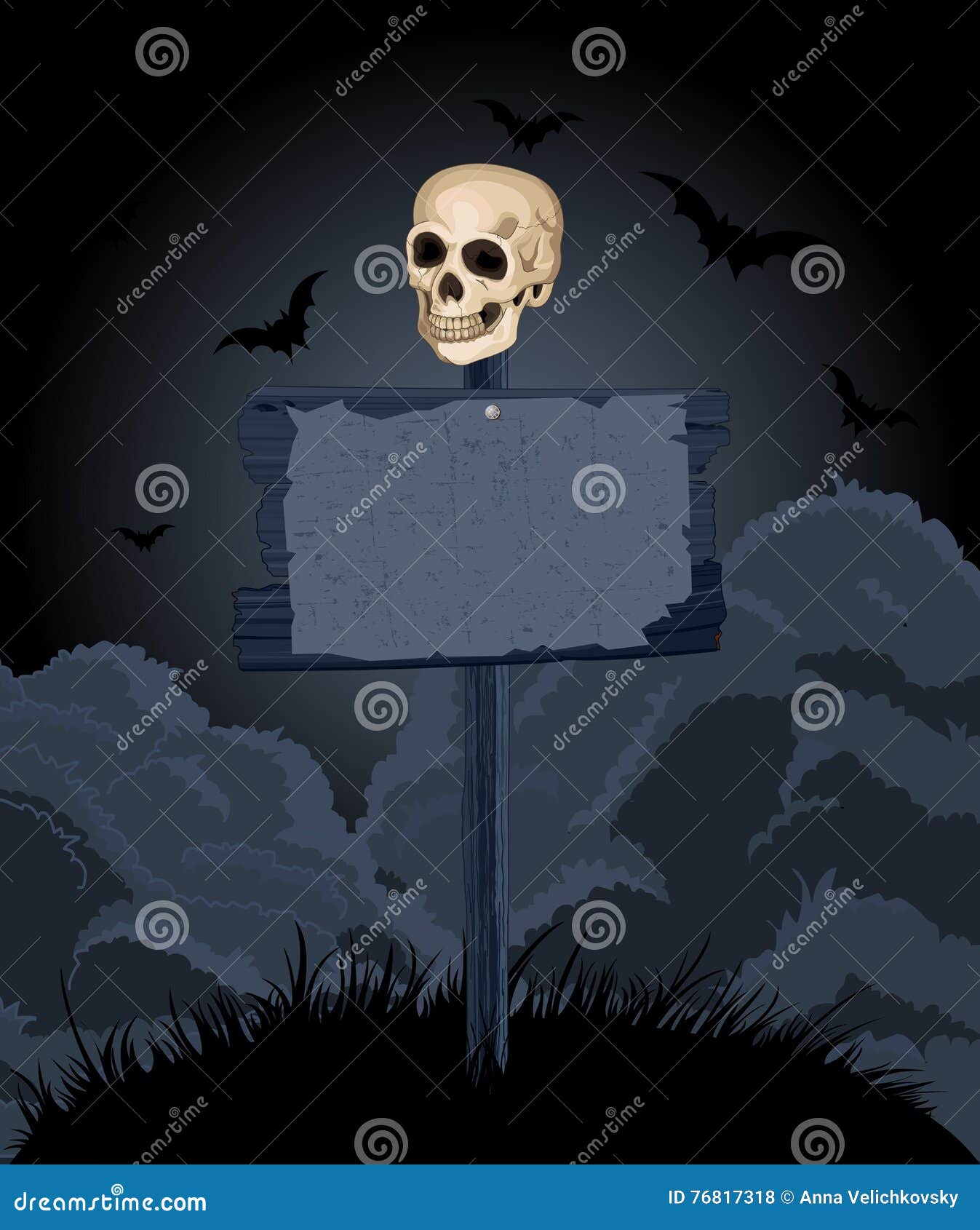 Halloween Sign stock vector. Illustration of illustrations - 76817318