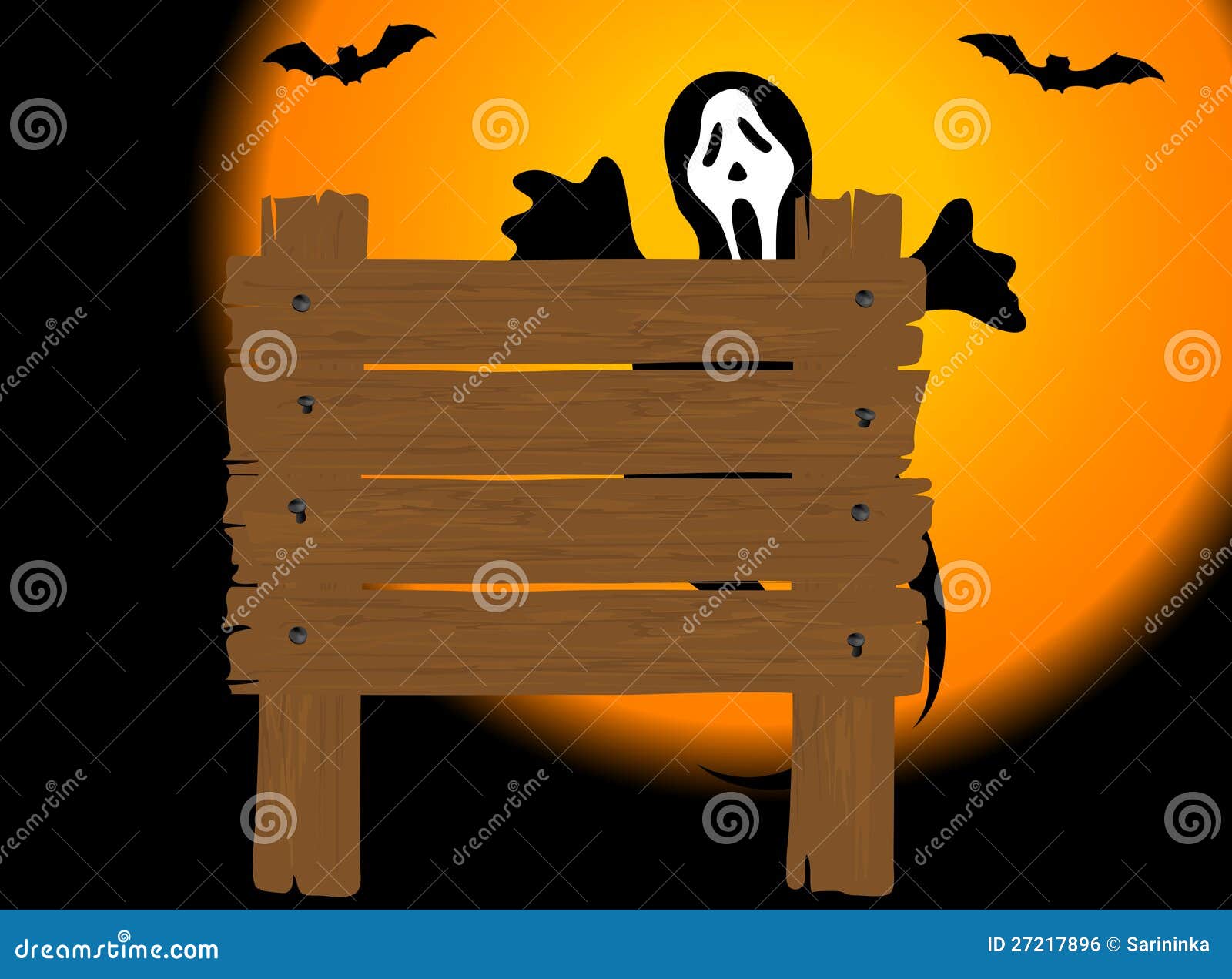 Halloween signboard stock vector. Illustration of graphic - 27217896