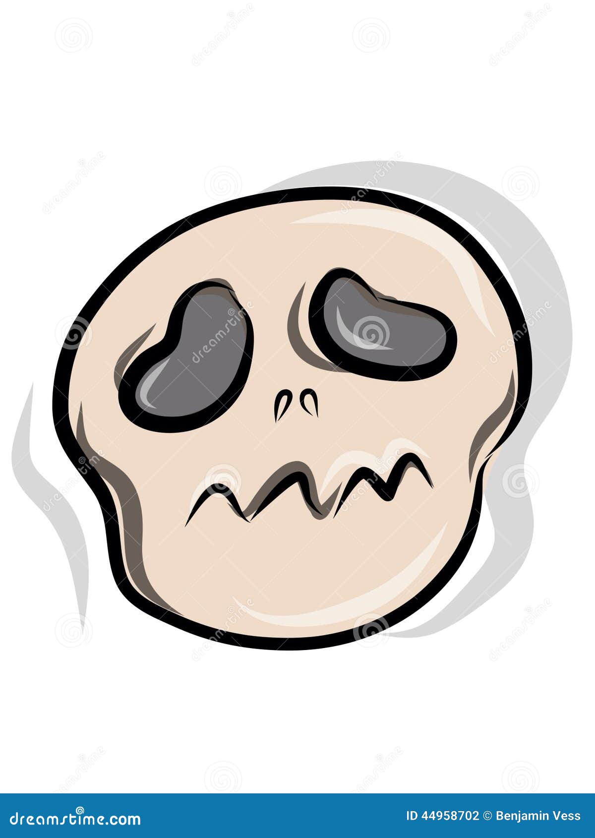 Halloween Skull stock illustration. Illustration of cartoon - 44958702