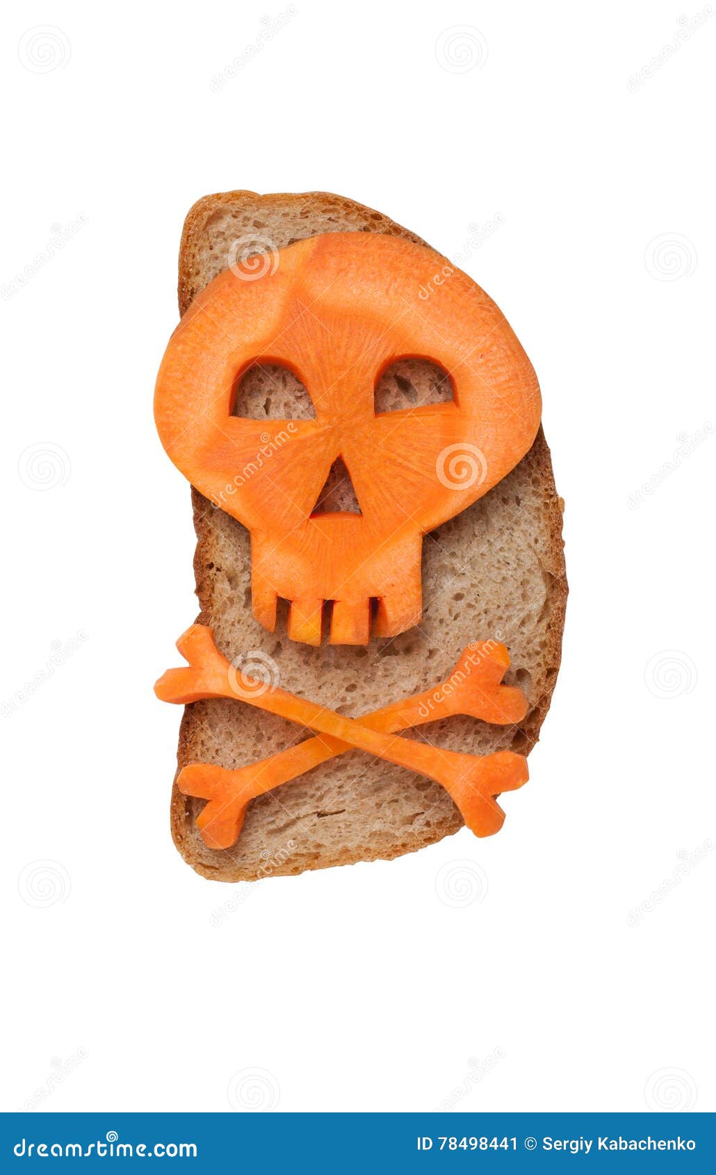 Halloween Skull Made of Carrot Stock Image - Image of meal, happy: 78498441