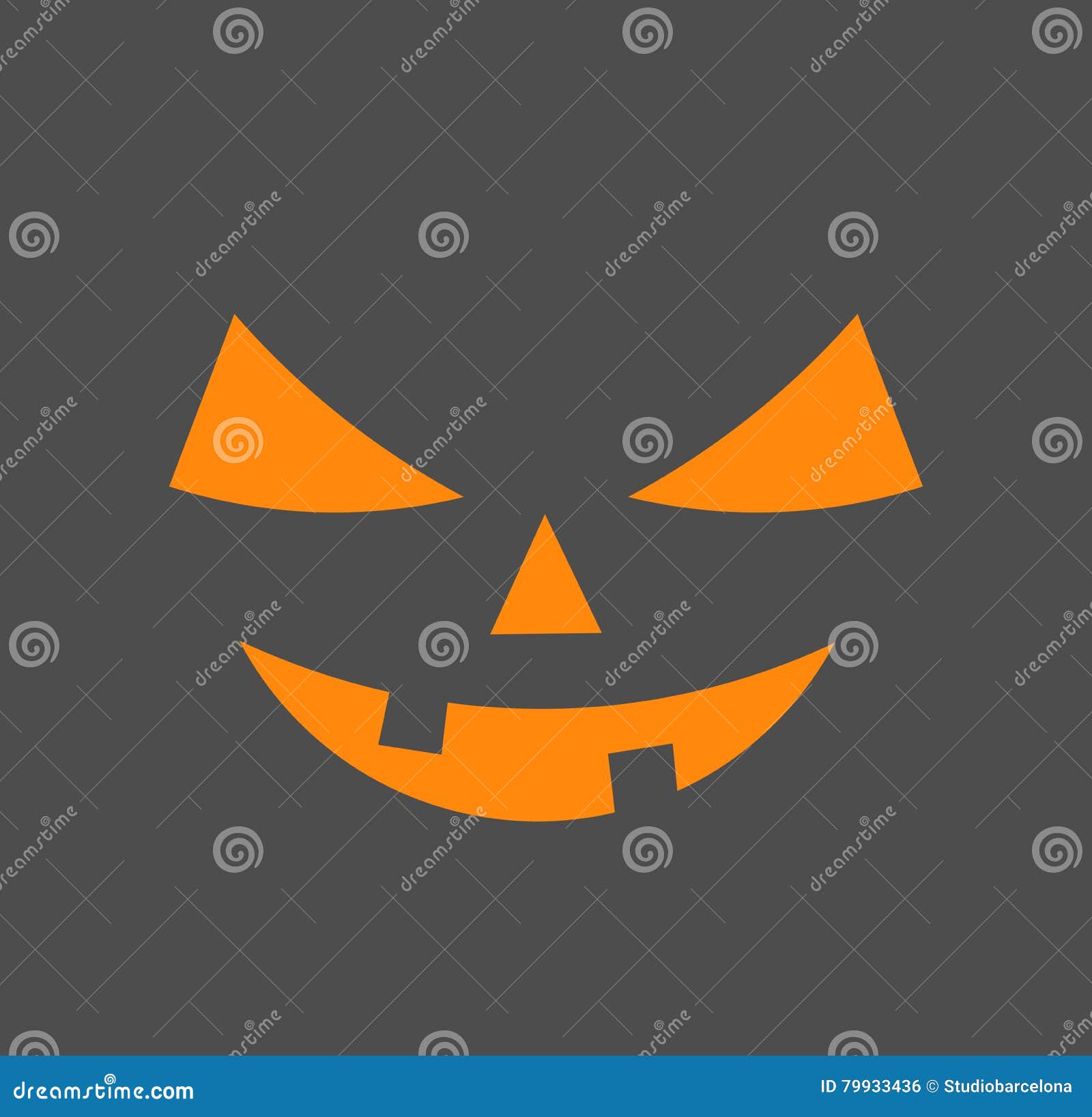 Halloween smile pumpkin stock vector. Illustration of night - 79933436