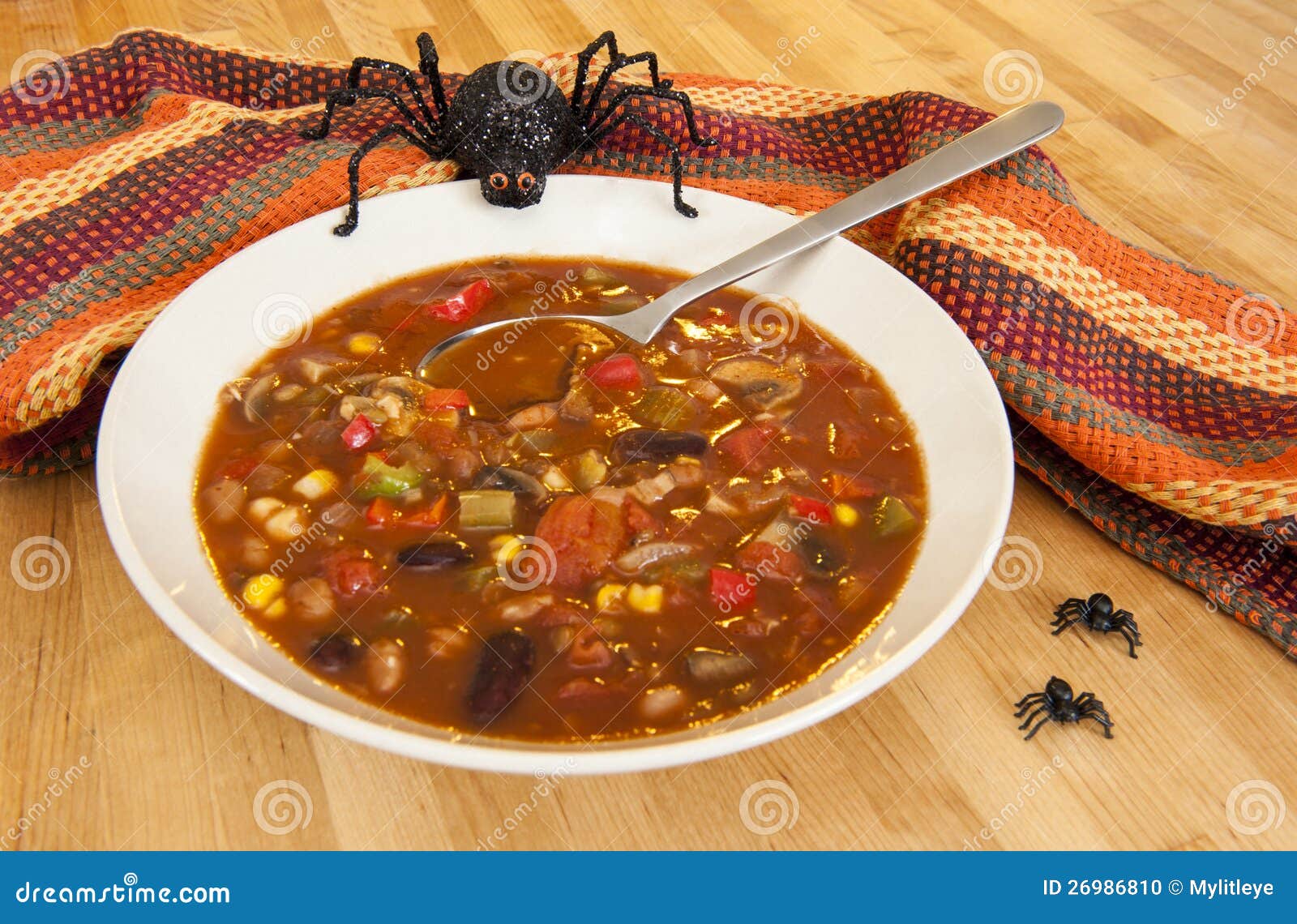 Halloween Spider with Chili Stock Photo - Image of chili, healthy: 26986810