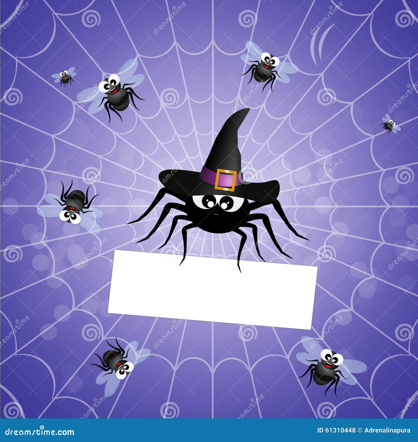 Halloween spider stock illustration. Illustration of funny - 61310448