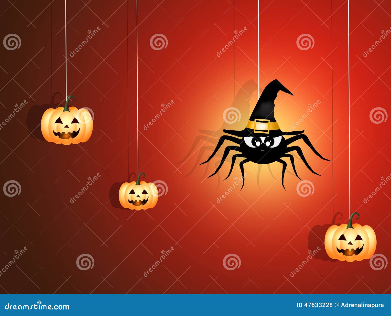 Halloween spider stock illustration. Illustration of calm - 47633228