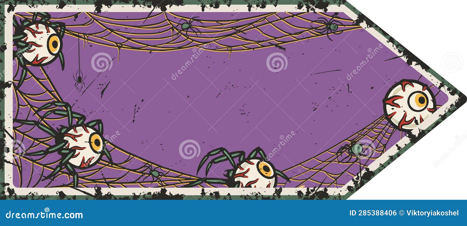 Halloween Spider or Insect for Halloween Poster Stock Vector ...