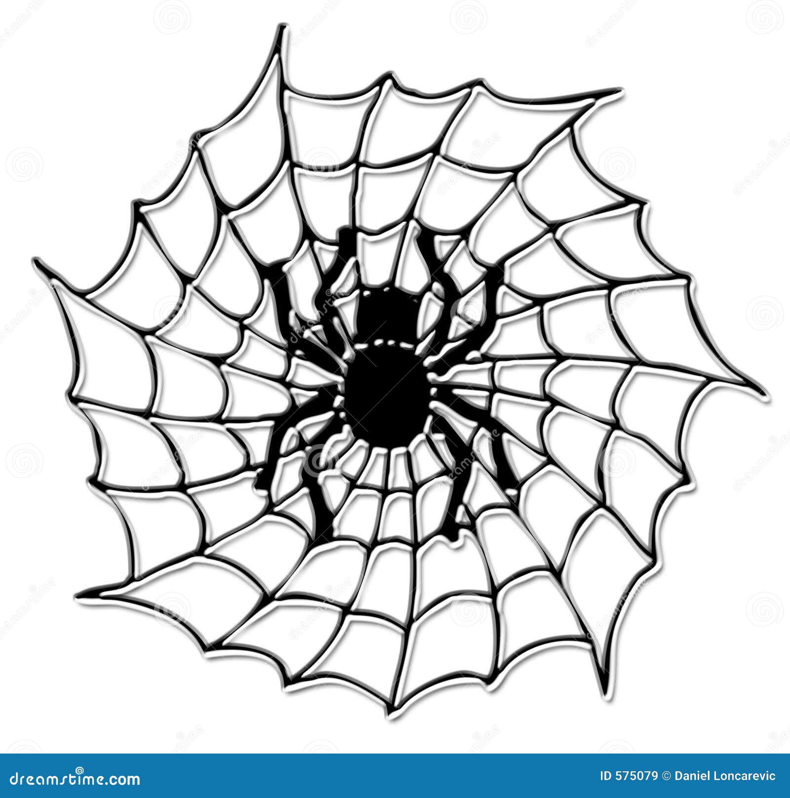 Halloween Spider on the Net Stock Illustration - Illustration of shapes ...