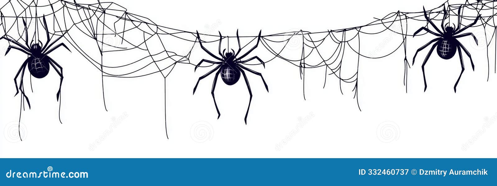 Halloween Spider Web Element. Spider Web Line Art Stock Image - Image ...