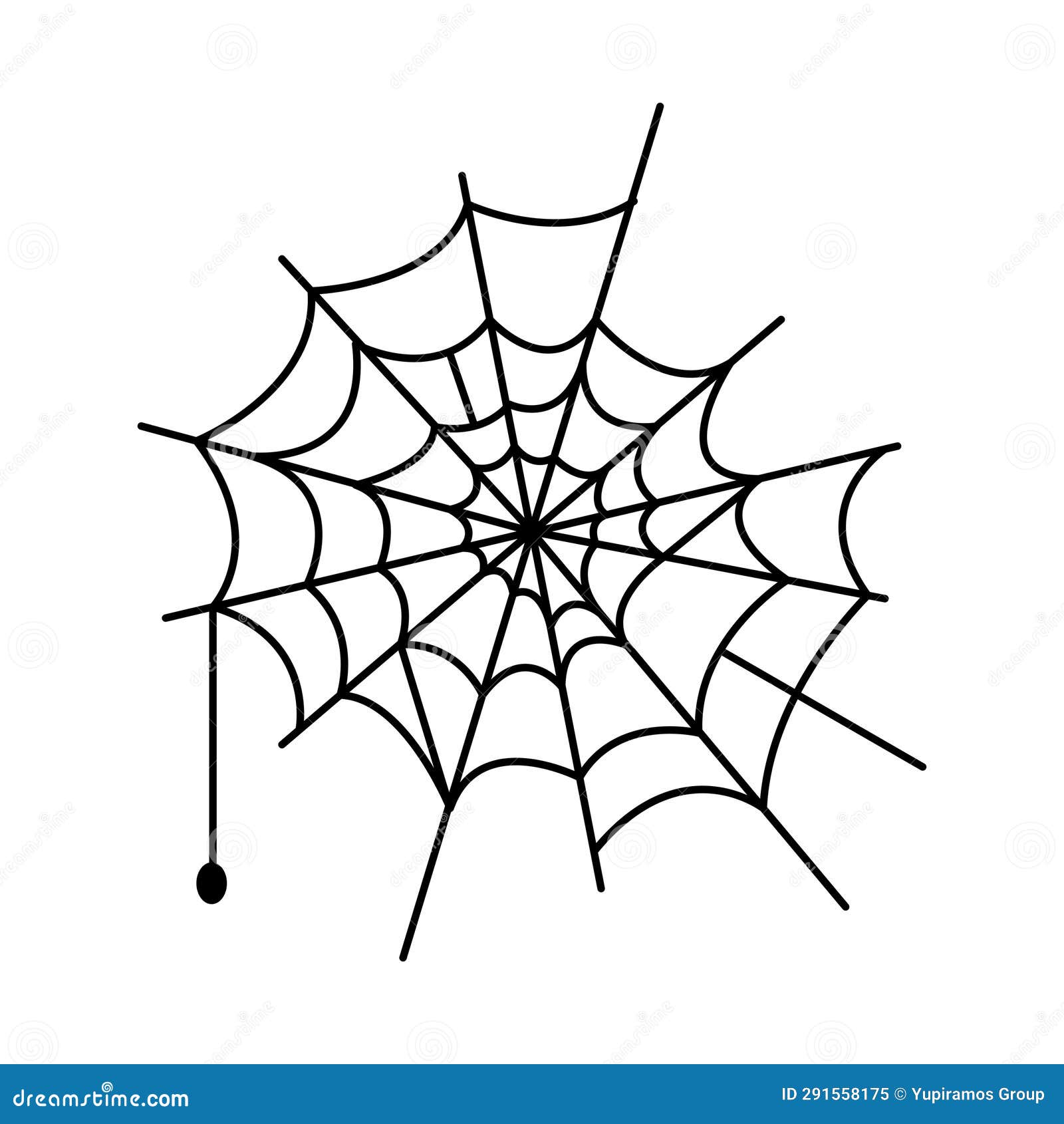 Halloween Spider Web Spooky Design Stock Vector - Illustration of party ...