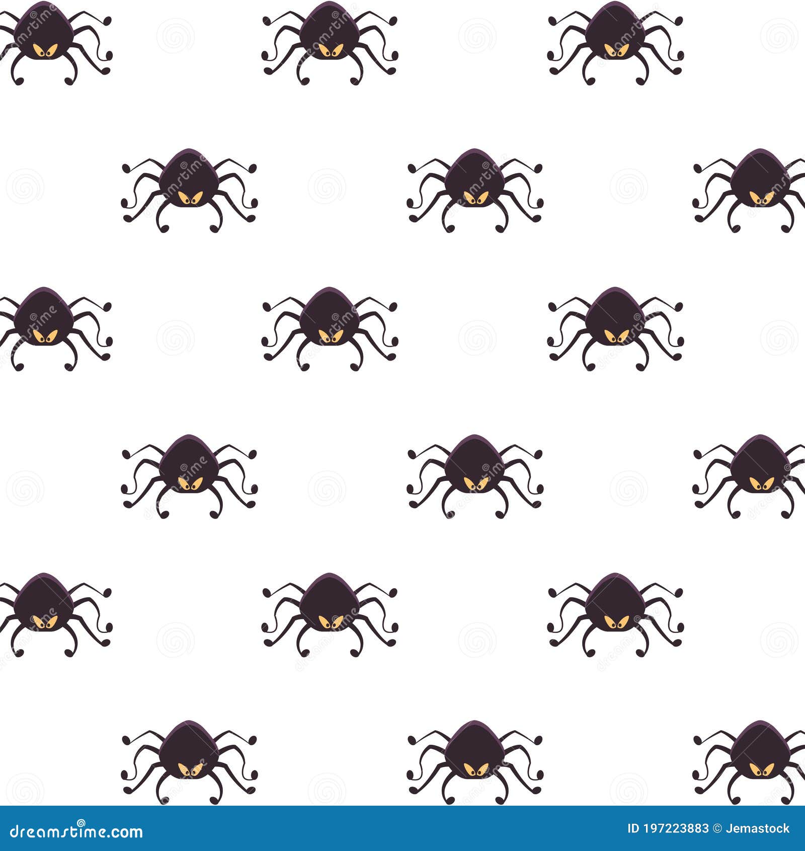 Halloween Spiders Animals Pattern Background Stock Vector ...