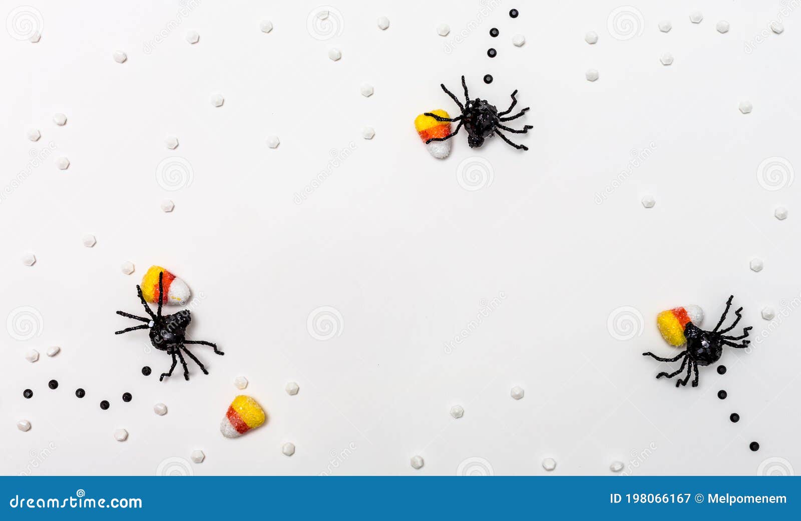 Halloween Spiders Overhead View Stock Image - Image of blank, event ...