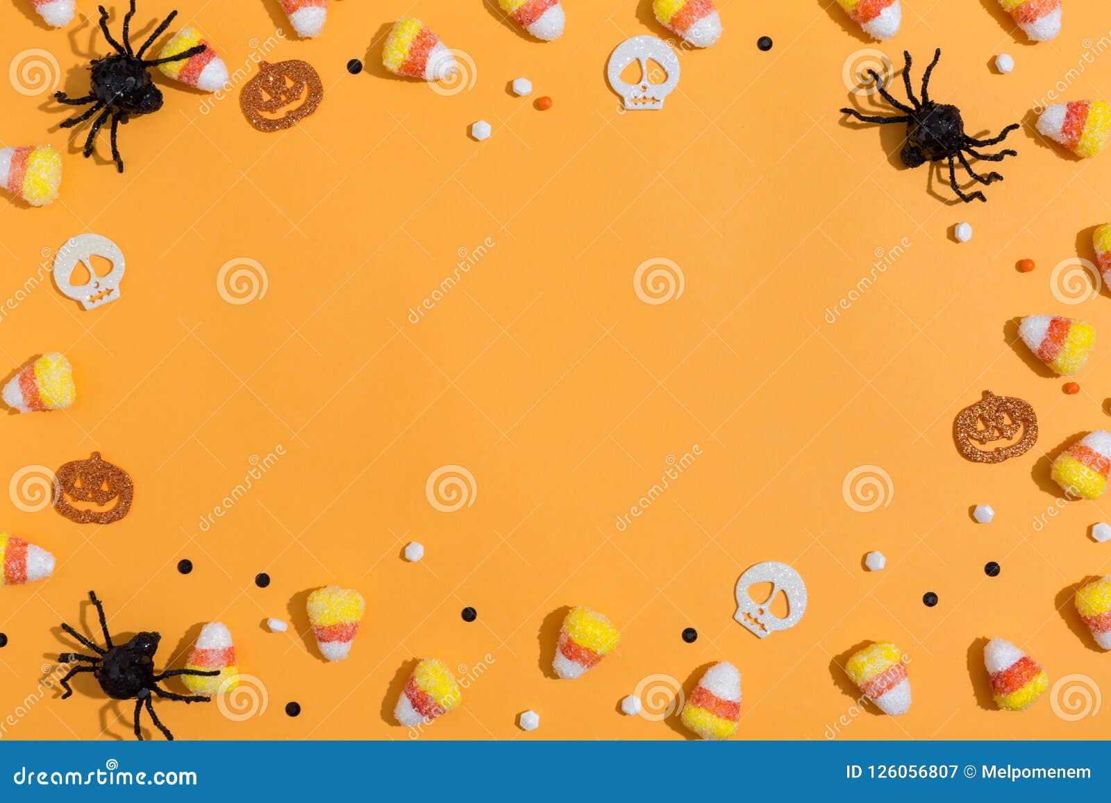 Halloween Spiders Overhead View Stock Image - Image of overhead, black ...