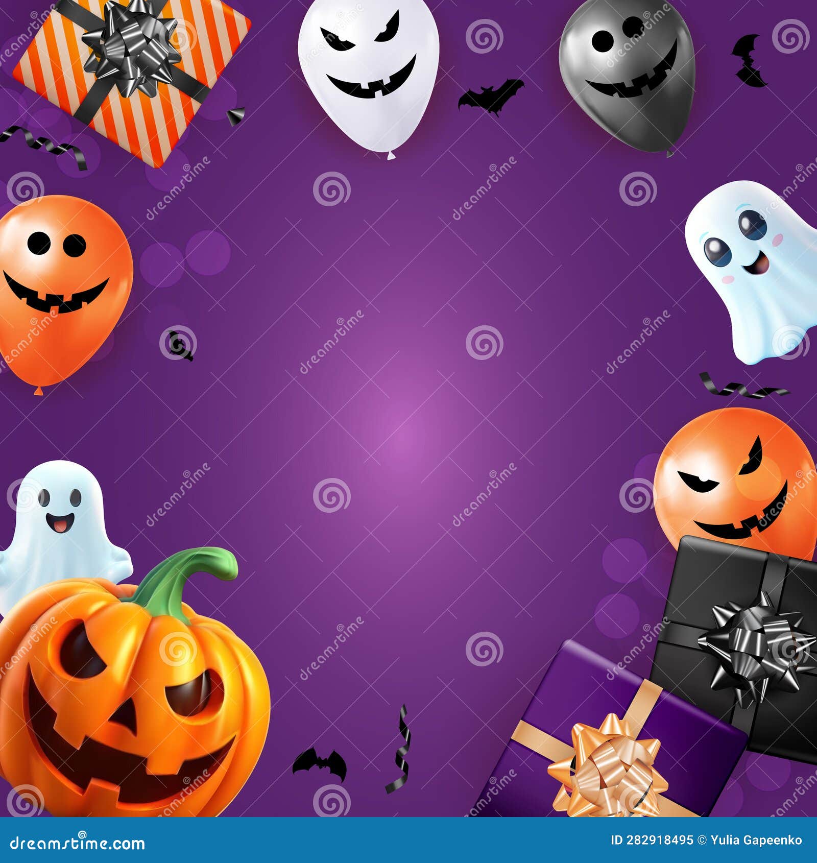 Halloween Spooky Background. Vector Illustration Stock Vector ...
