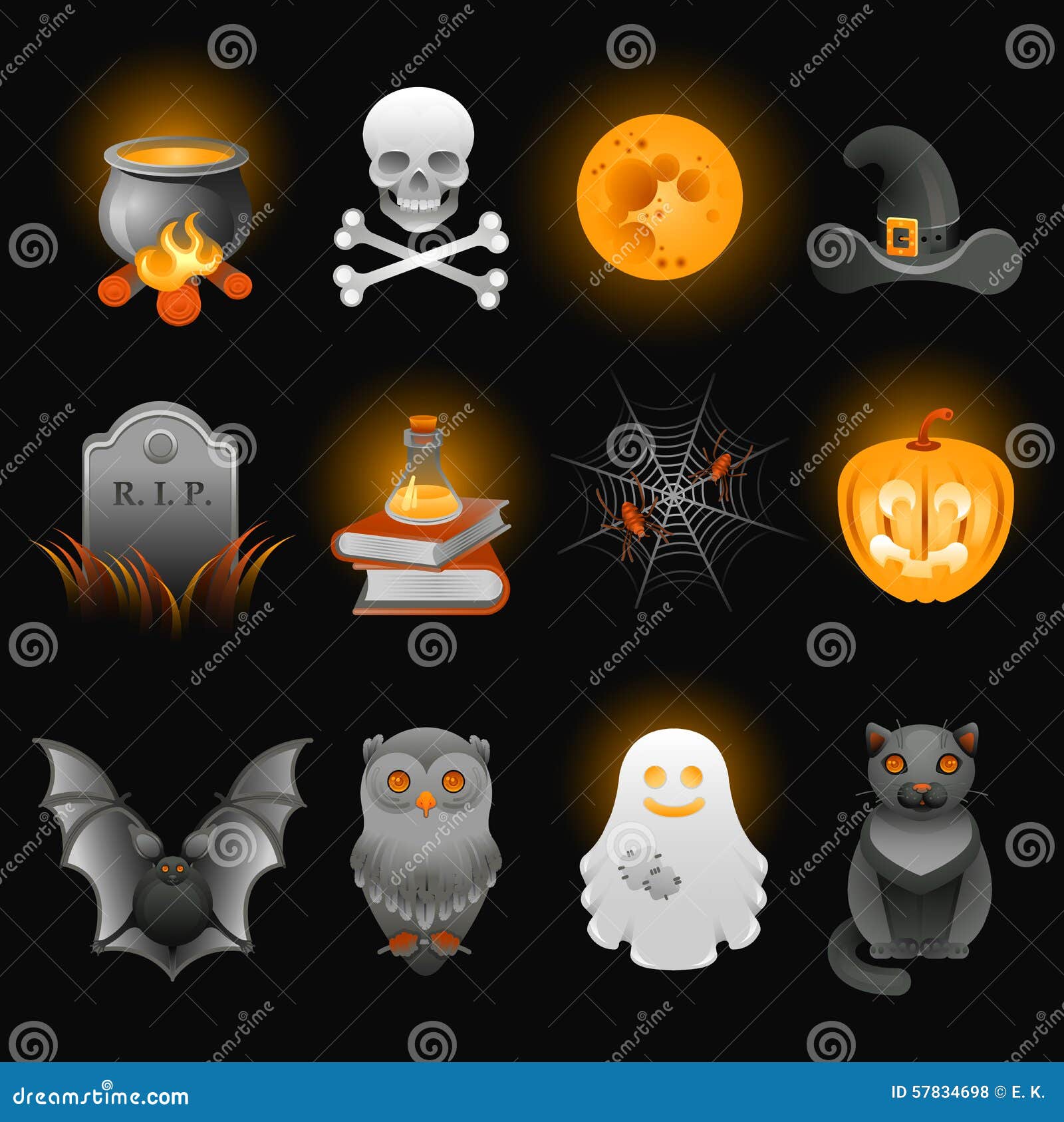Spooky Icons Stock Illustrations – 11,732 Spooky Icons Stock ...