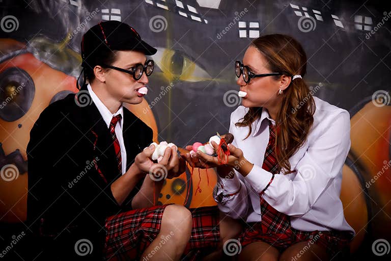 Halloween students sweets stock photo. Image of halloween - 10821494