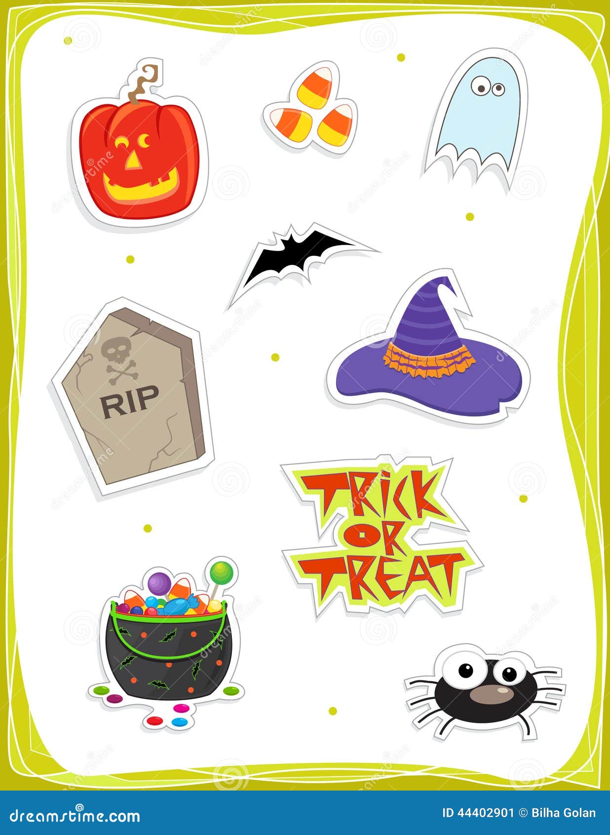 Halloween Symbols stock vector. Illustration of vector - 44402901