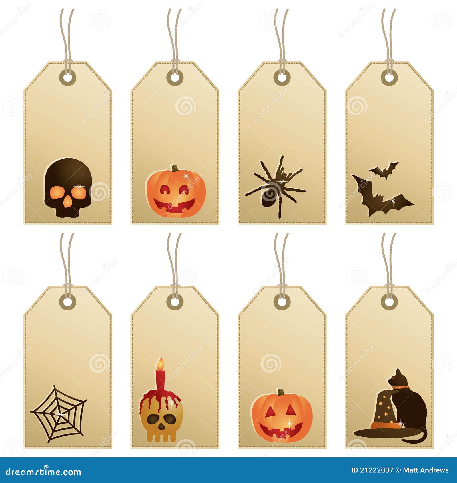 Halloween tags stock vector. Illustration of emblem, spooky - 21222037