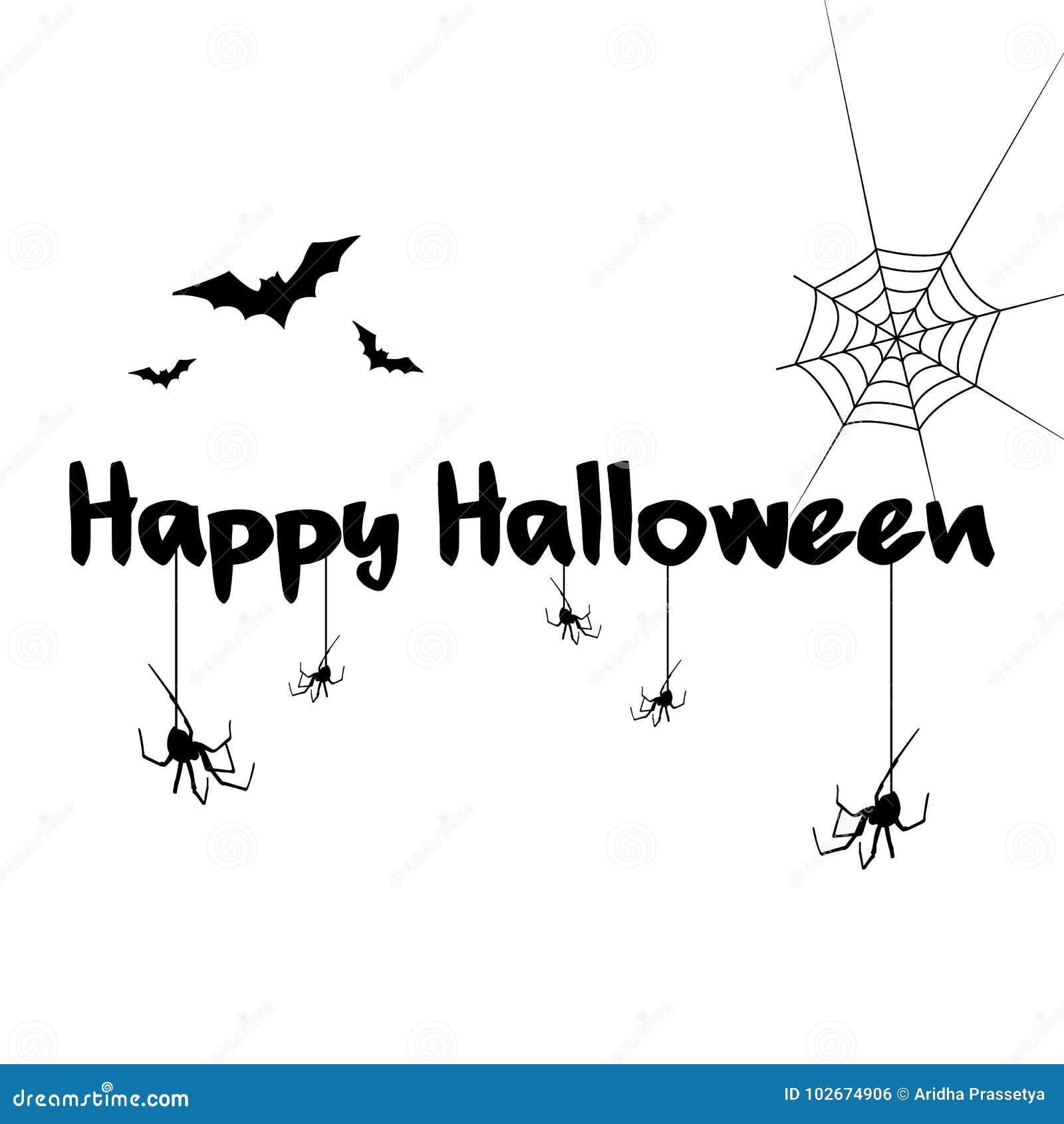 Halloween Text Background Style Collection Stock Vector - Illustration ...